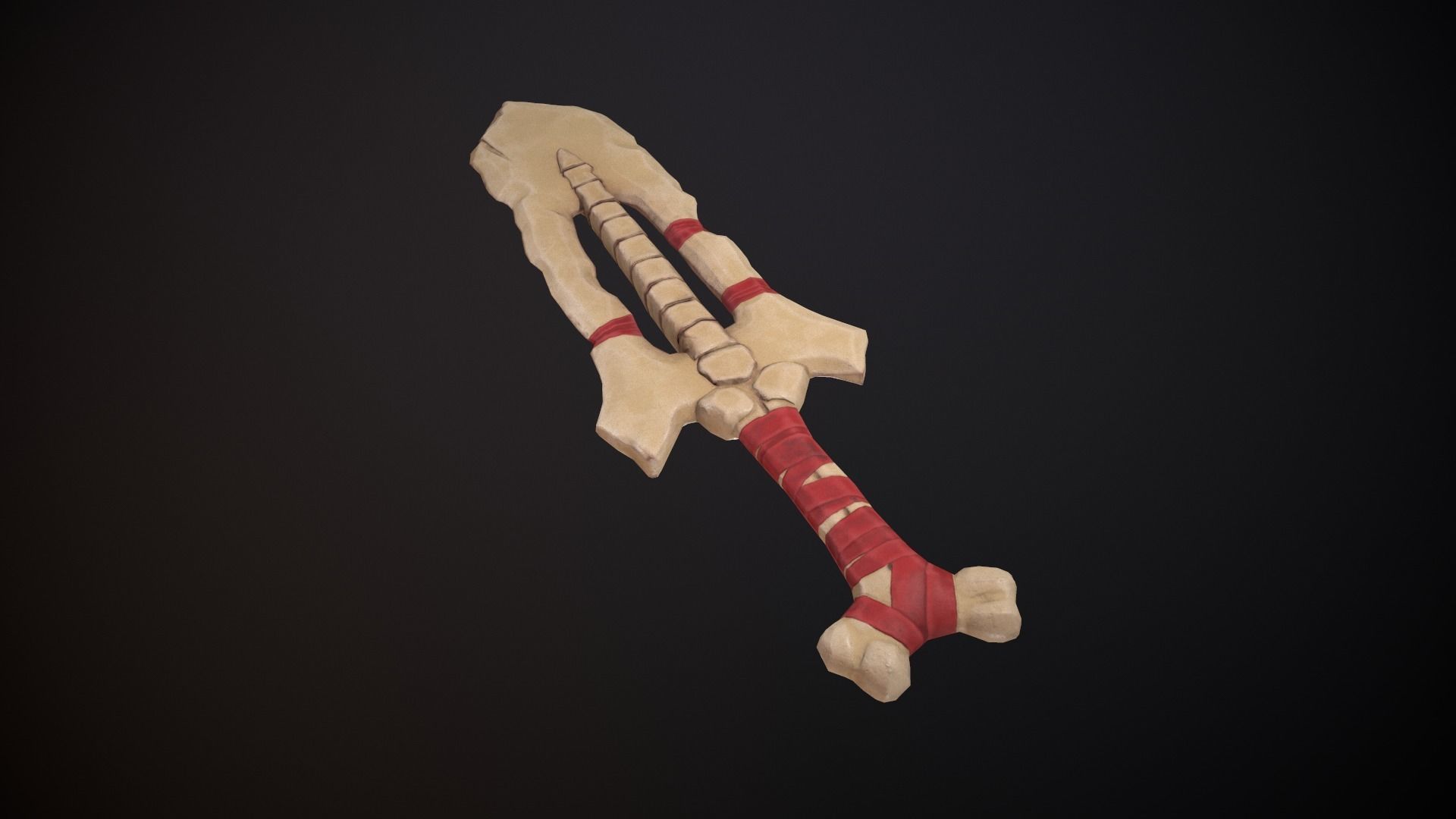 Bone sword free 3D model | CGTrader