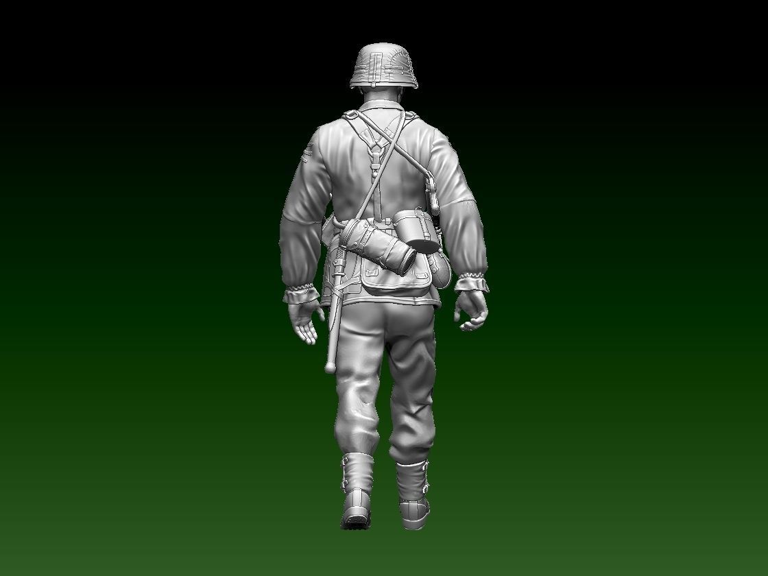 German soldier 3D model 3D printable | CGTrader