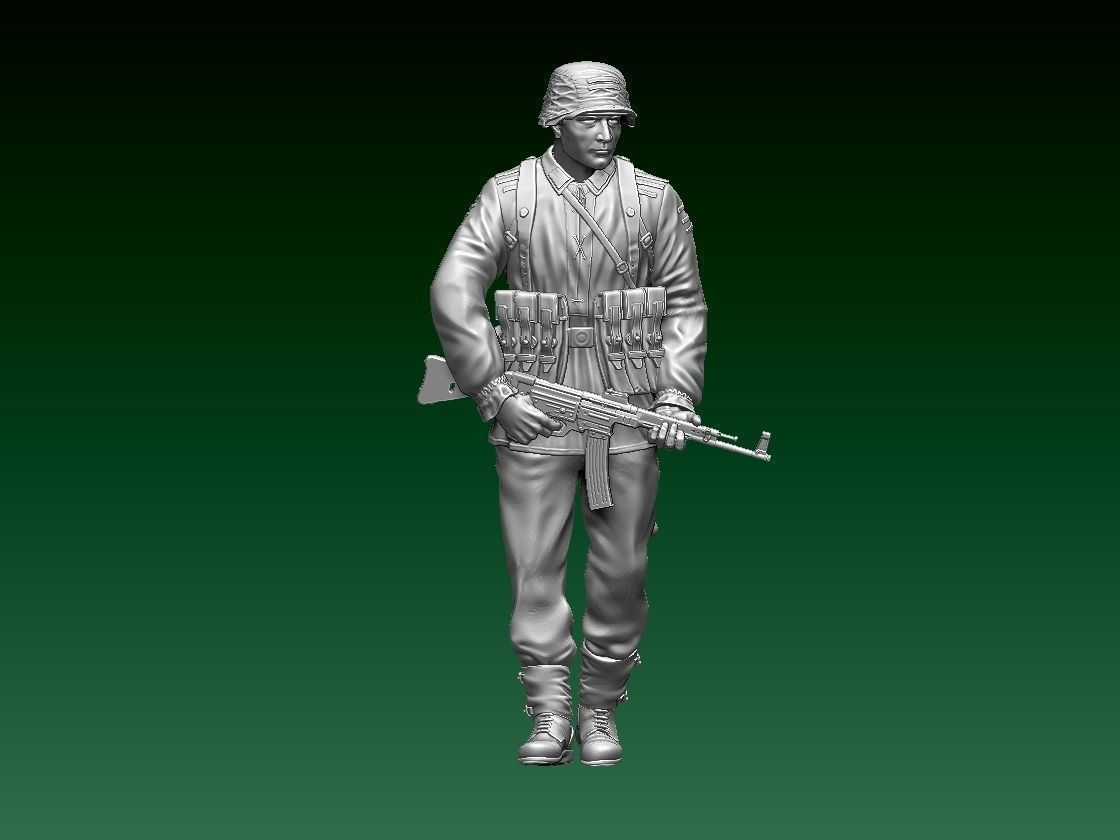 German soldier 3D model 3D printable | CGTrader