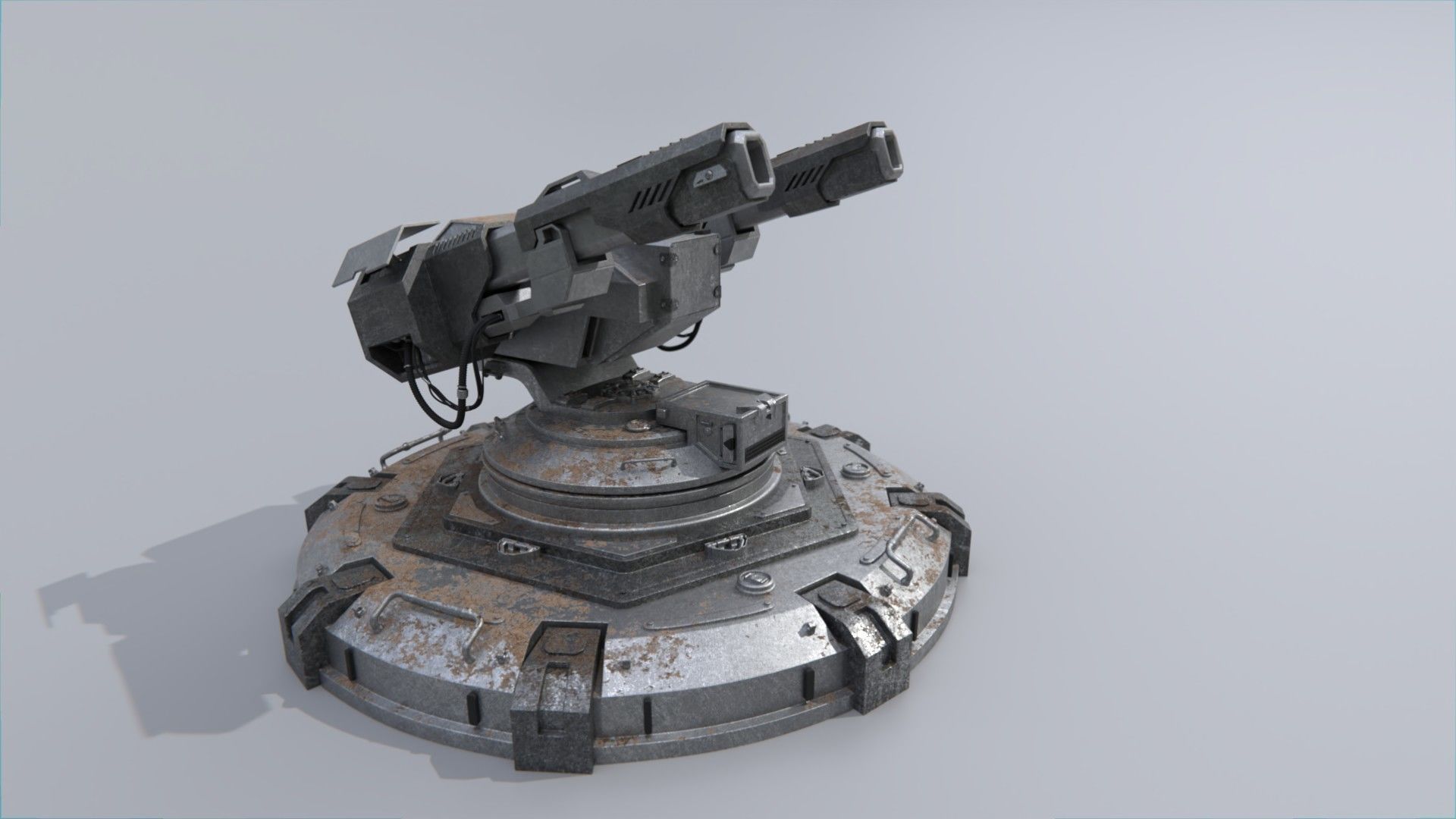 Futuristic Cannon 3D model | CGTrader