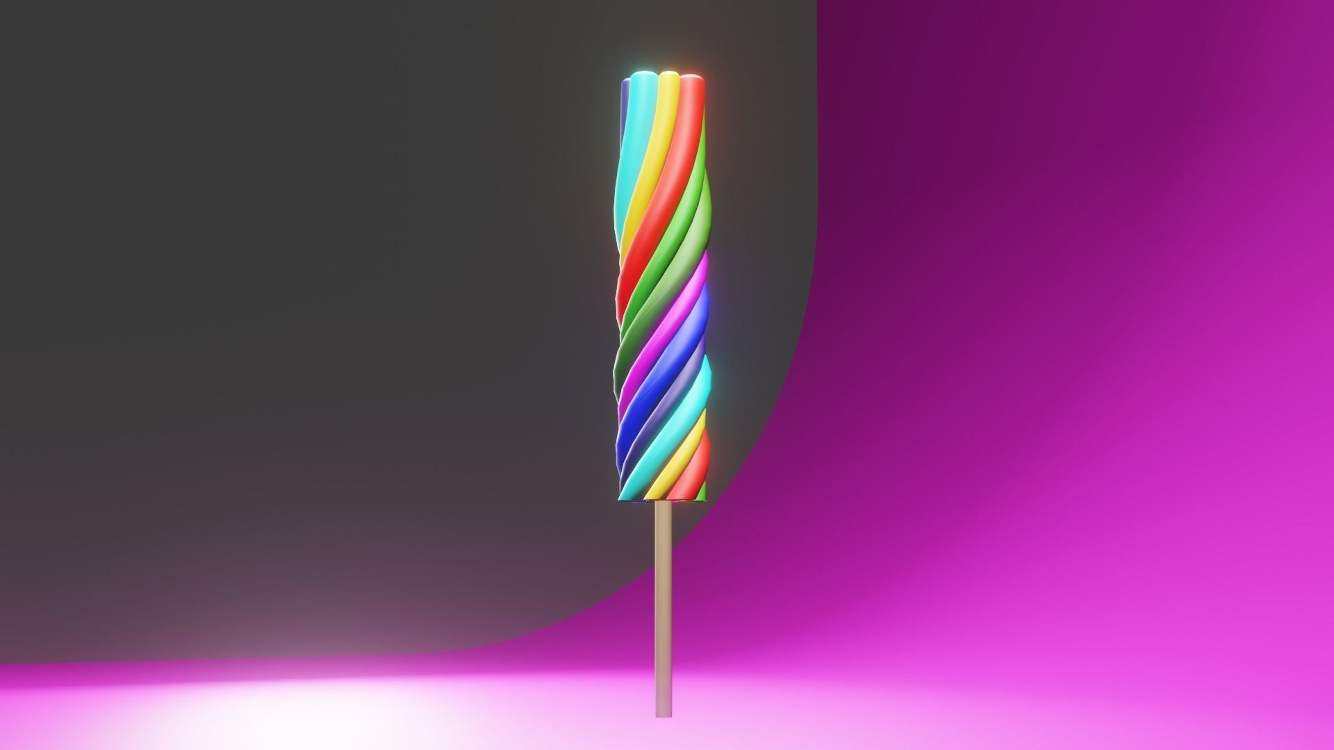 Colorful Ice Candy 3D model | CGTrader