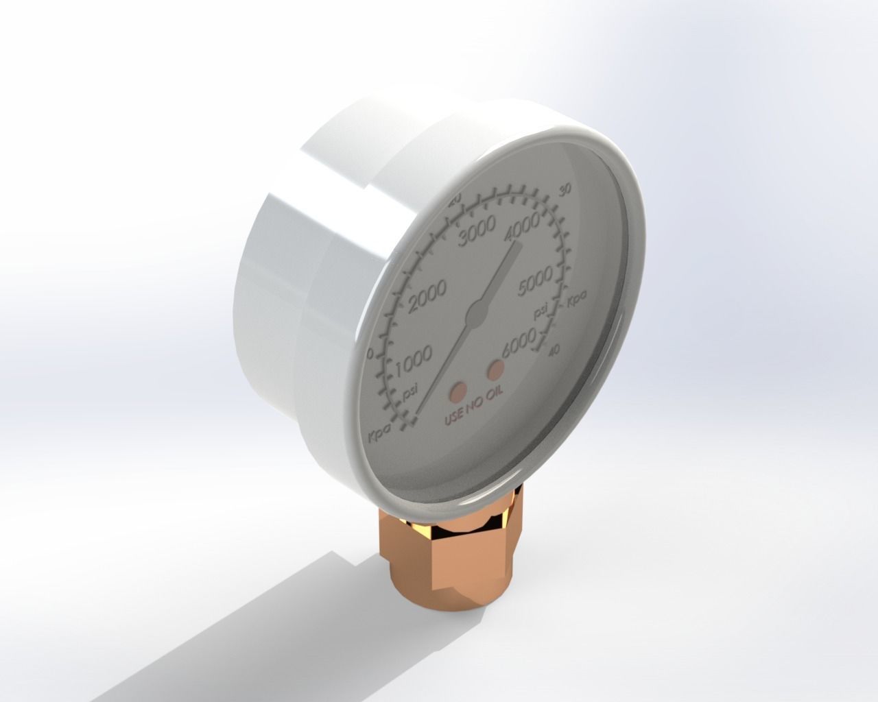 PRESSURE GAUGE INDICATOR 3D model | CGTrader