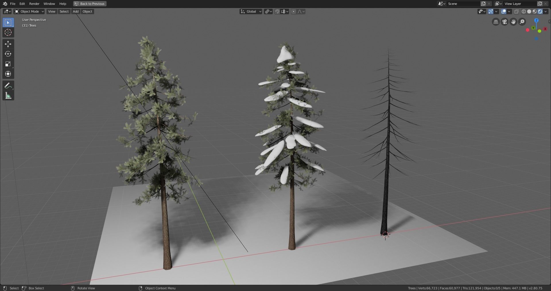 3D model Tree Bundle - FBX Files for Unity VR / AR / low-poly | CGTrader