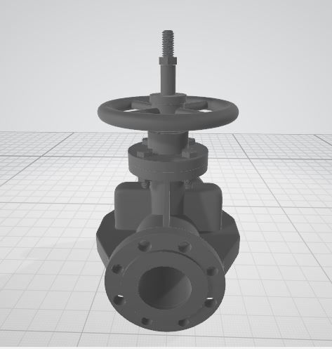 Modeler 3D gate valve 3D model | CGTrader