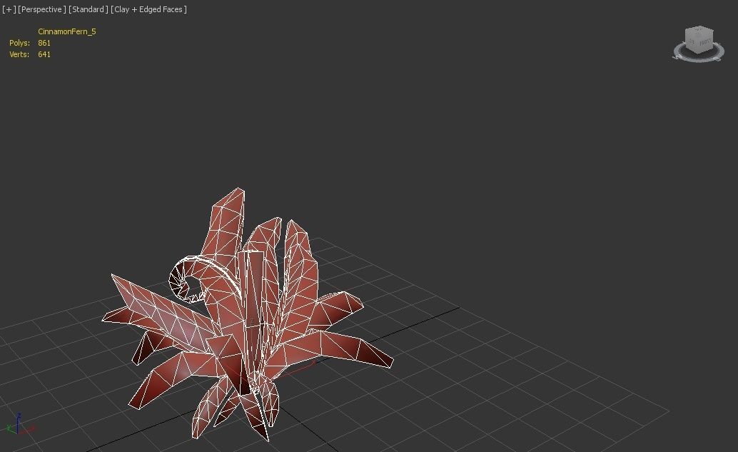 3D model Cinnamon Fern bush VR / AR / low-poly | CGTrader