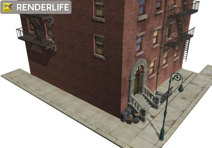 Corner Tenement 3D model | CGTrader