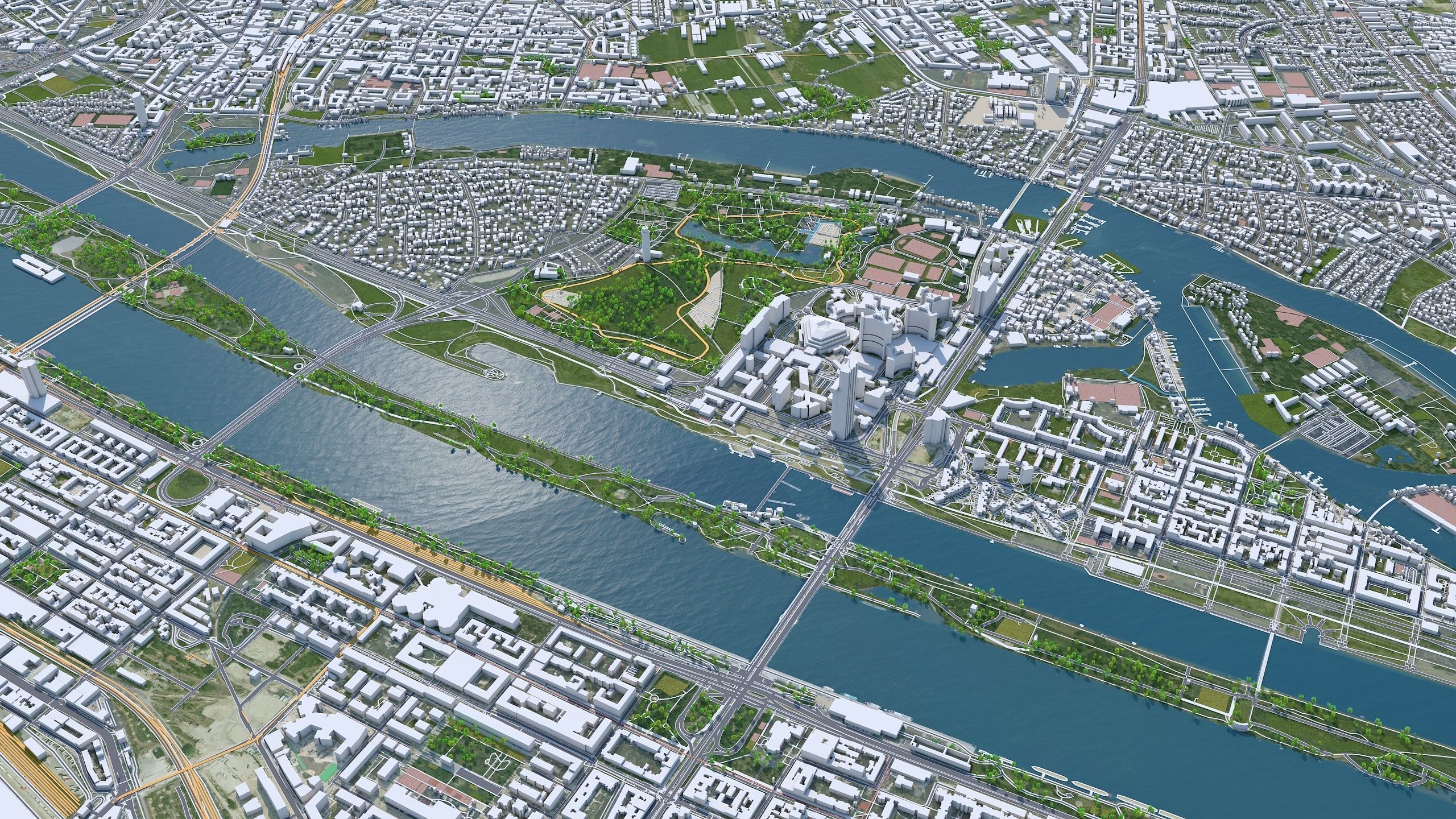 3D model Vienna City in Austria VR / AR / low-poly | CGTrader