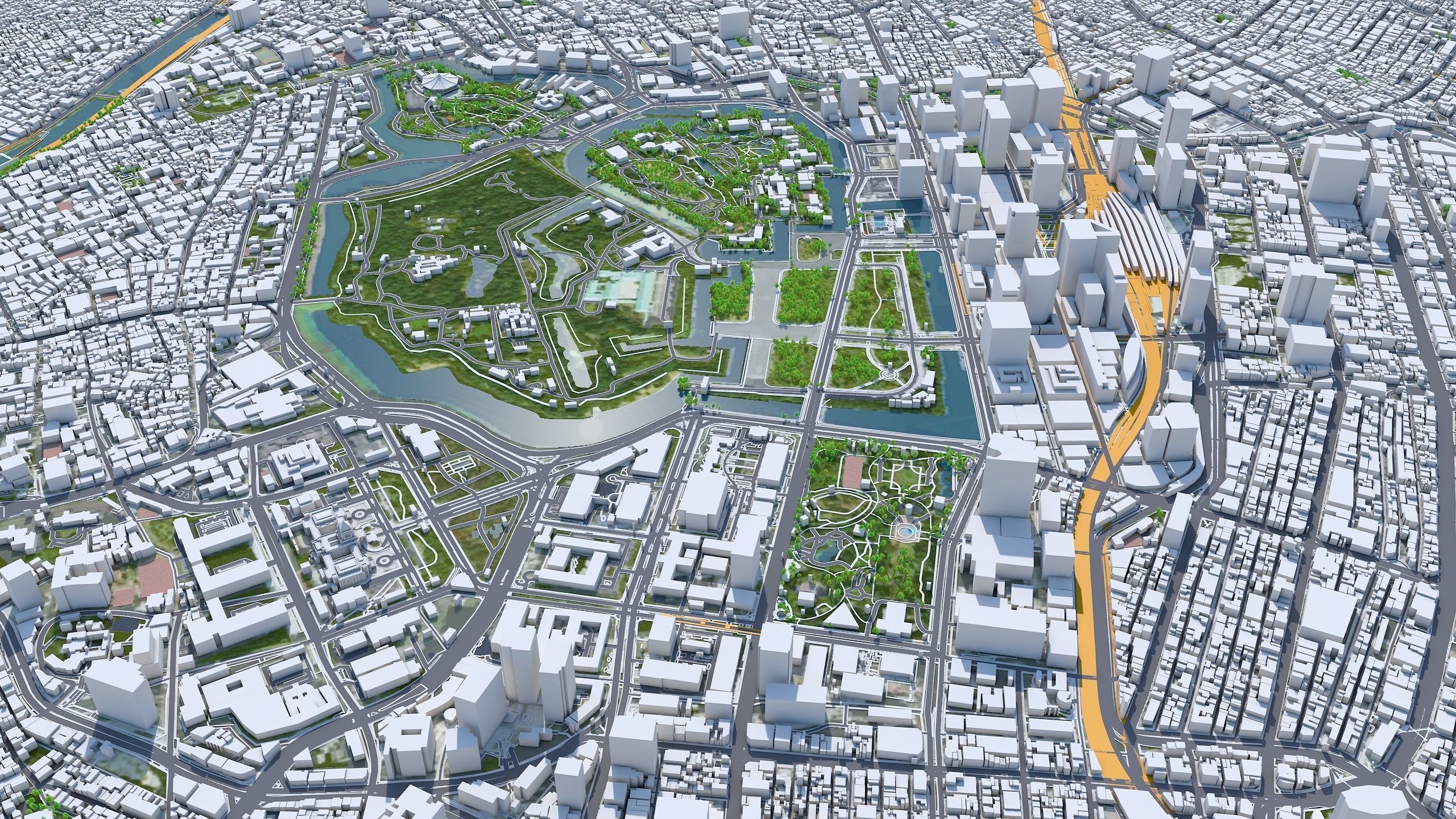 3D model Tokyo City Japan 80km VR / AR / low-poly | CGTrader