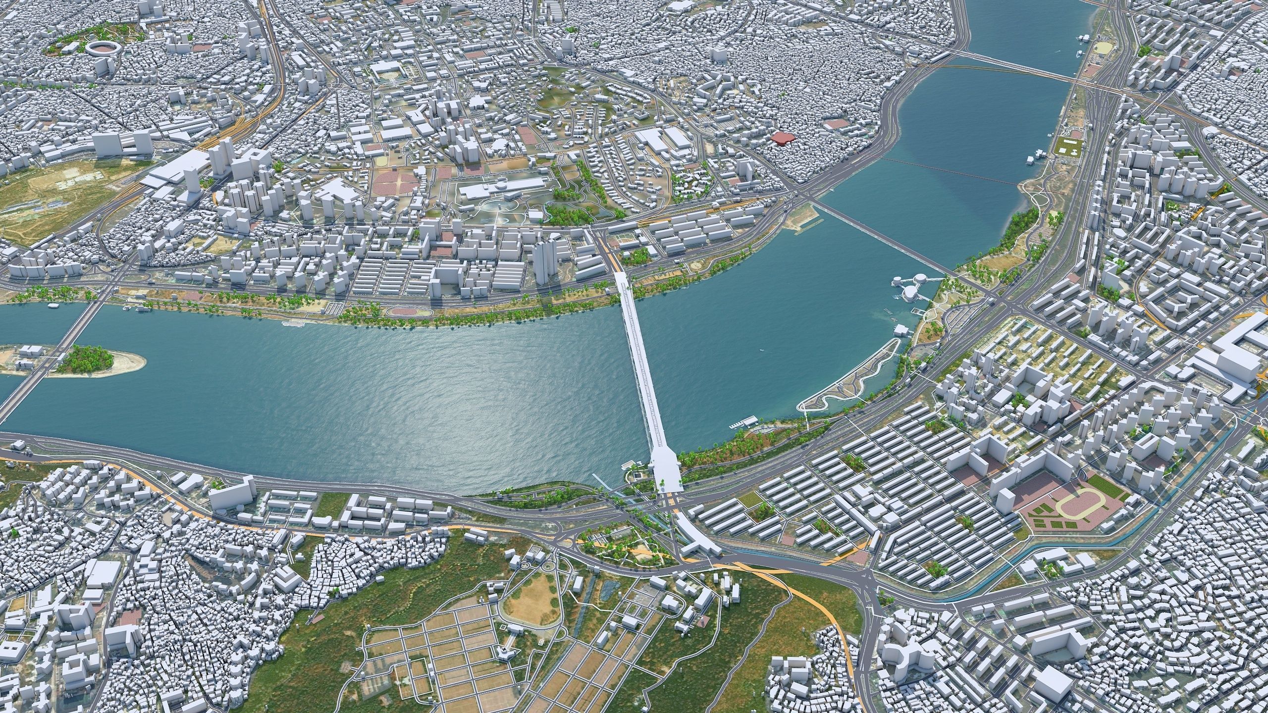 3D model Seoul City in South Korea VR / AR / low-poly | CGTrader