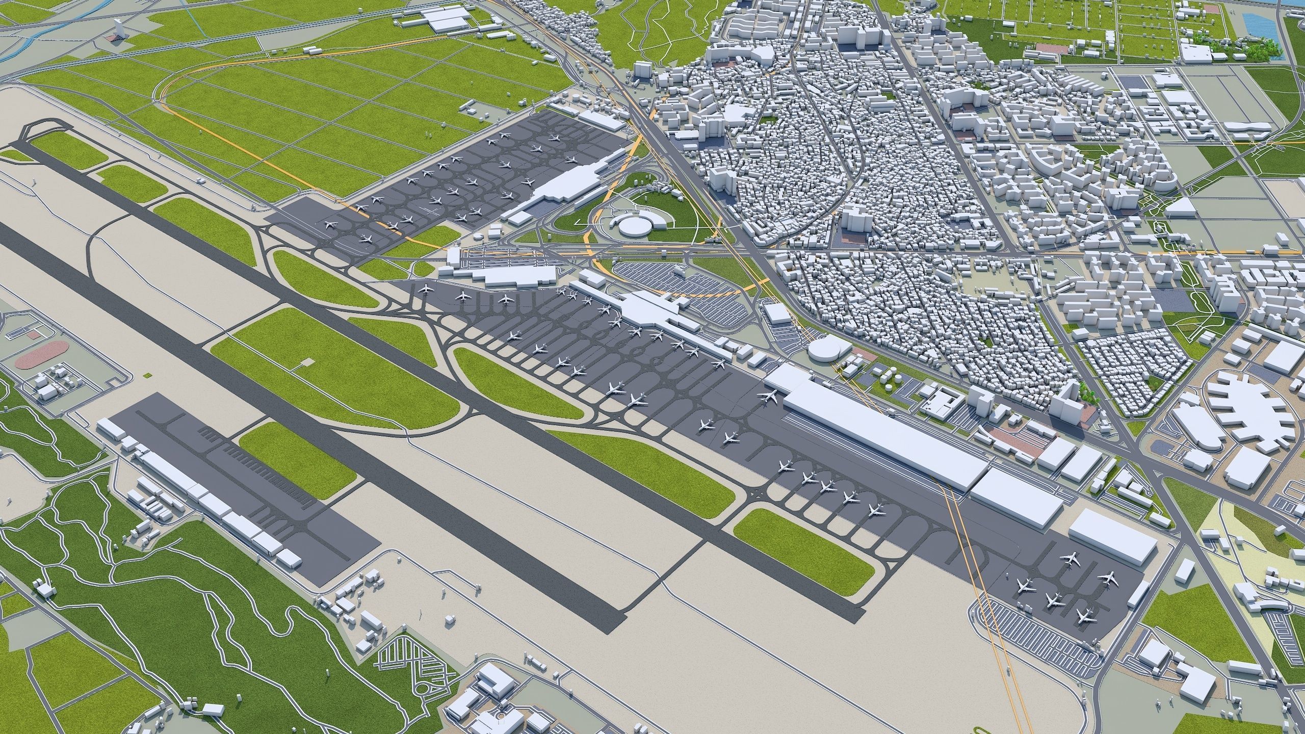 3D model Seoul City in South Korea VR / AR / low-poly | CGTrader