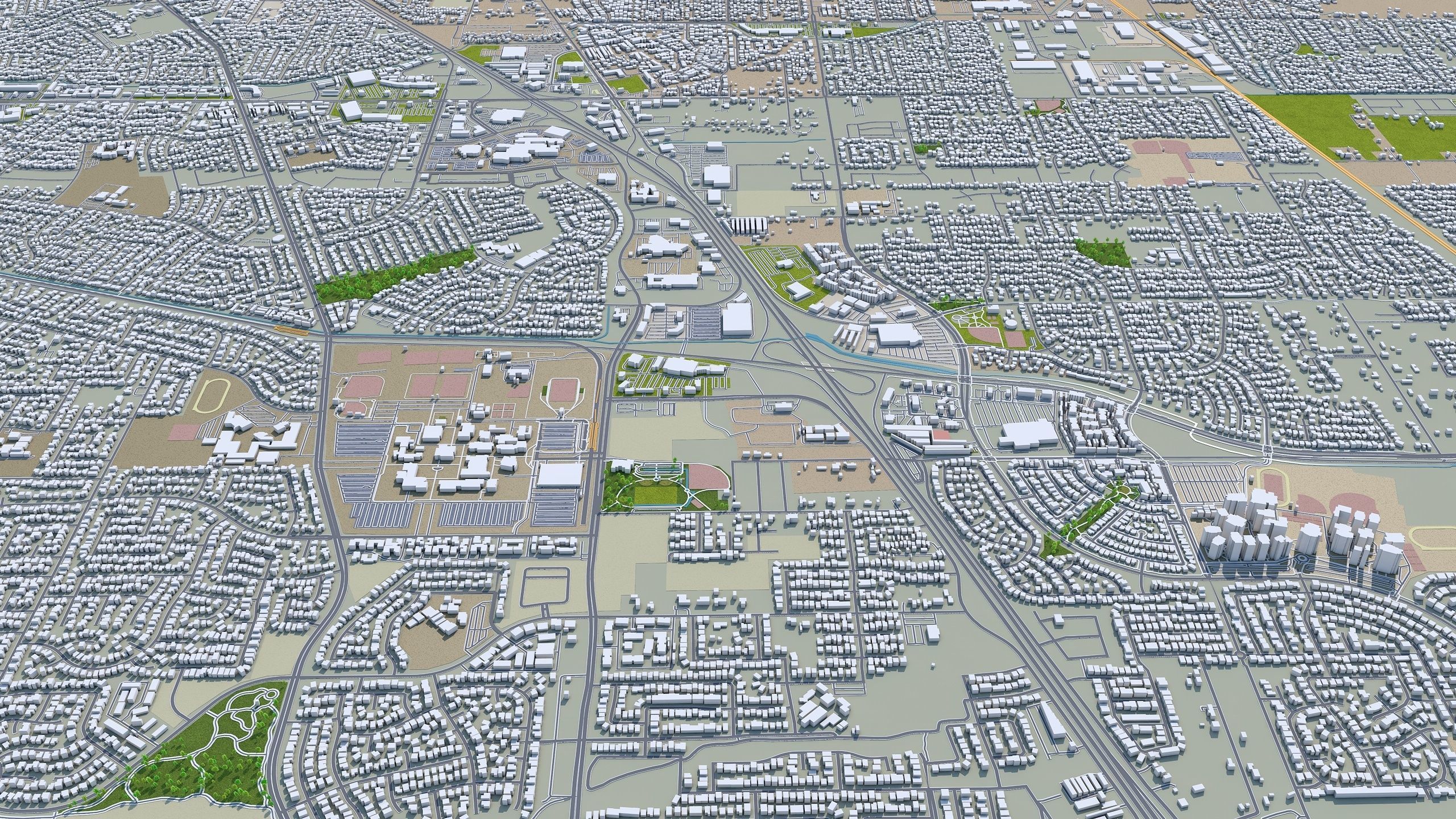 3D model Sacramento city in California USA VR / AR / low-poly | CGTrader