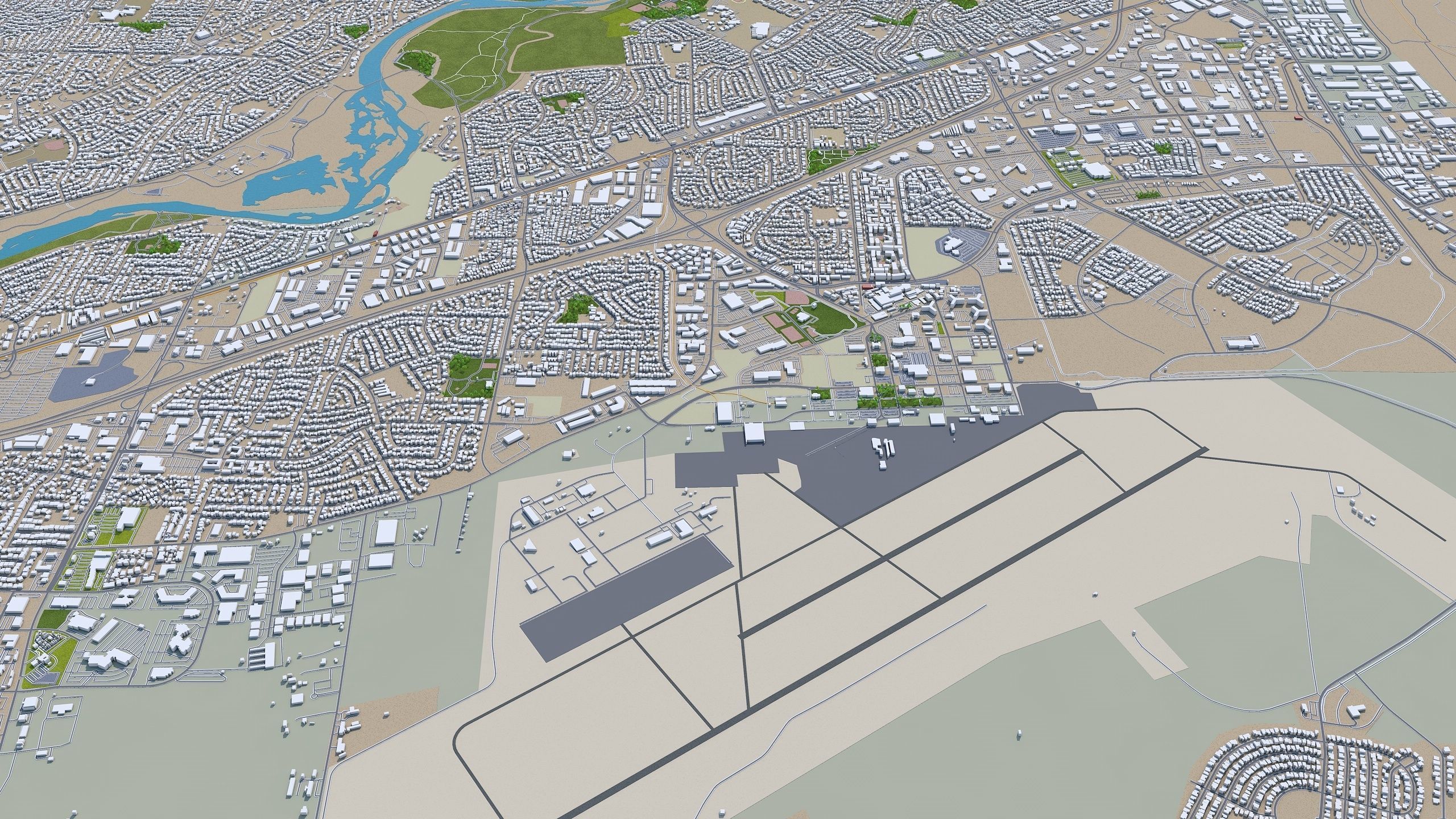 3D model Sacramento city in California USA VR / AR / low-poly | CGTrader