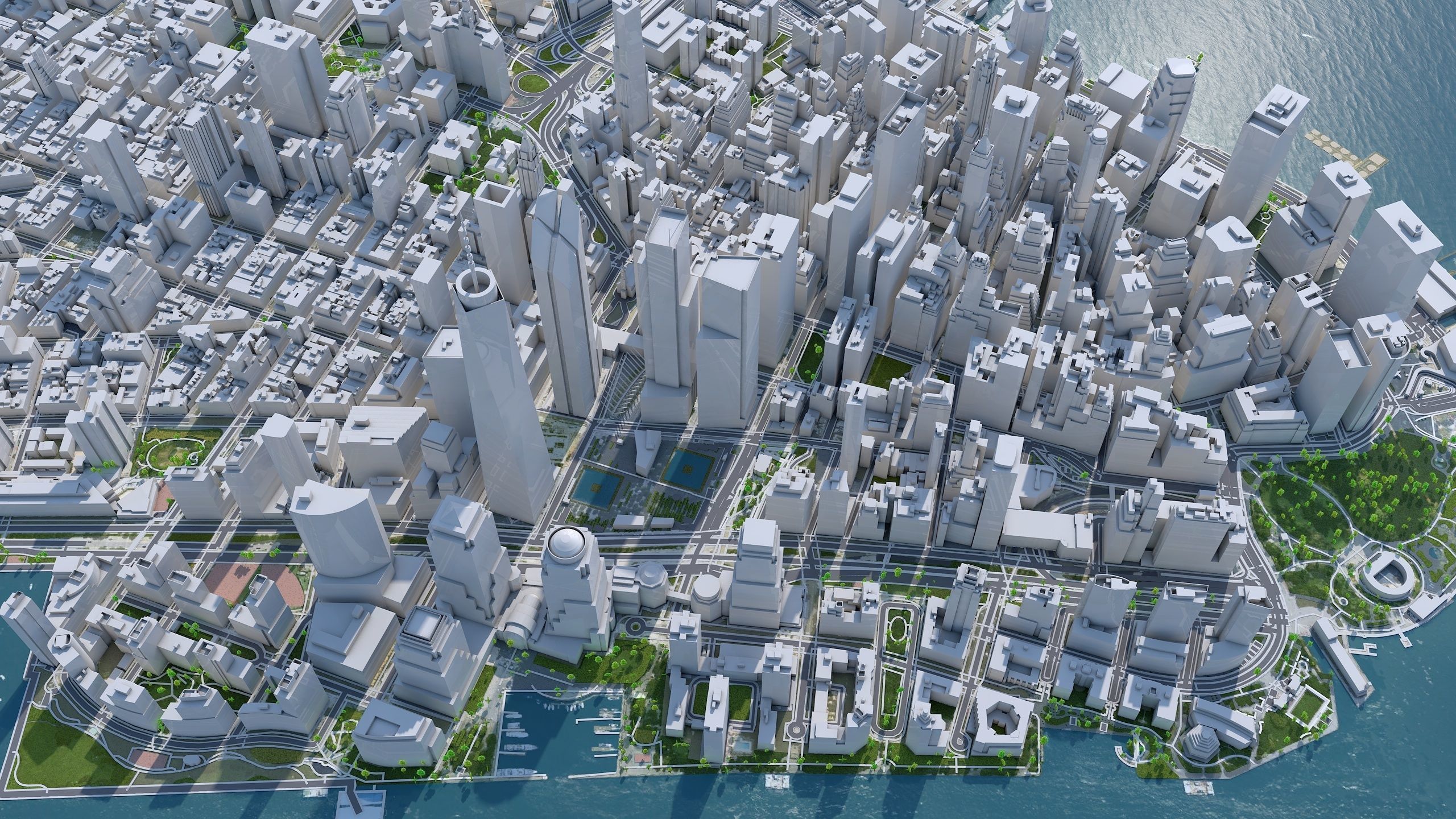 3D model Manhattan in New York USA VR / AR / low-poly | CGTrader