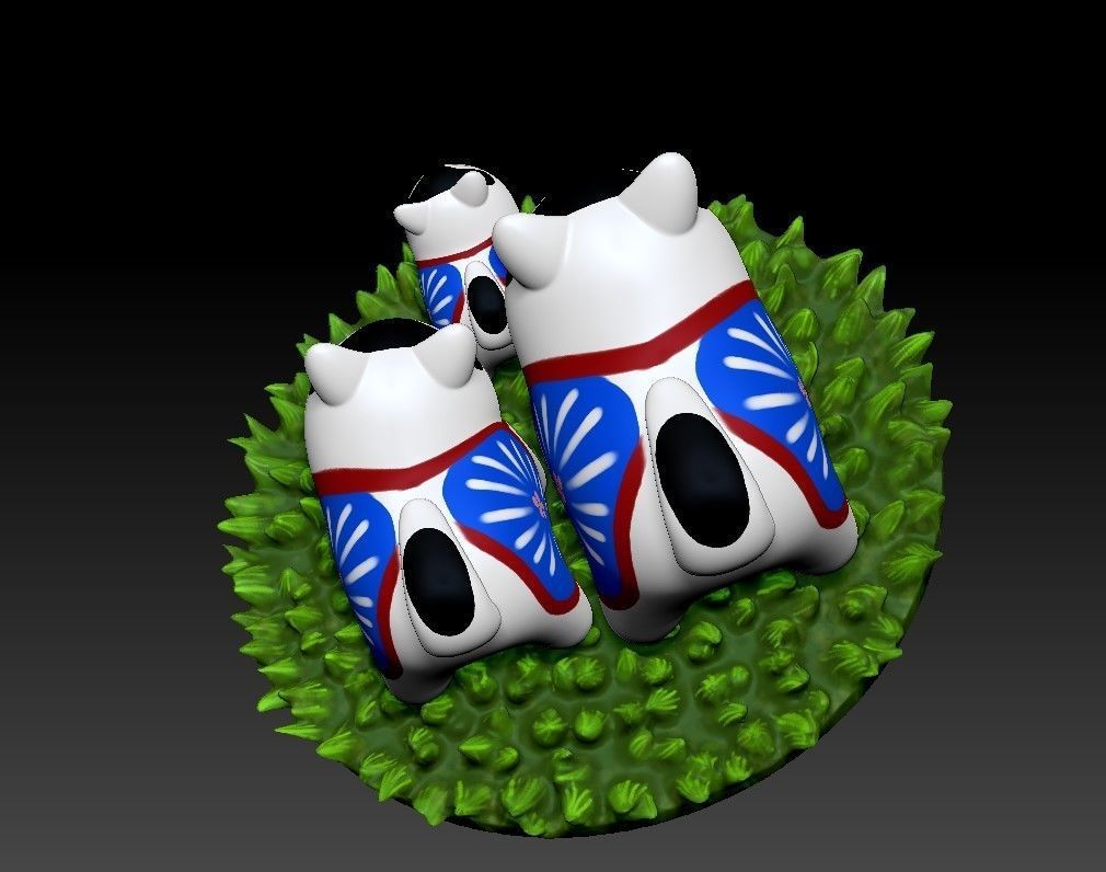 Japan maskot Inuhariko 3D model 3D printable | CGTrader