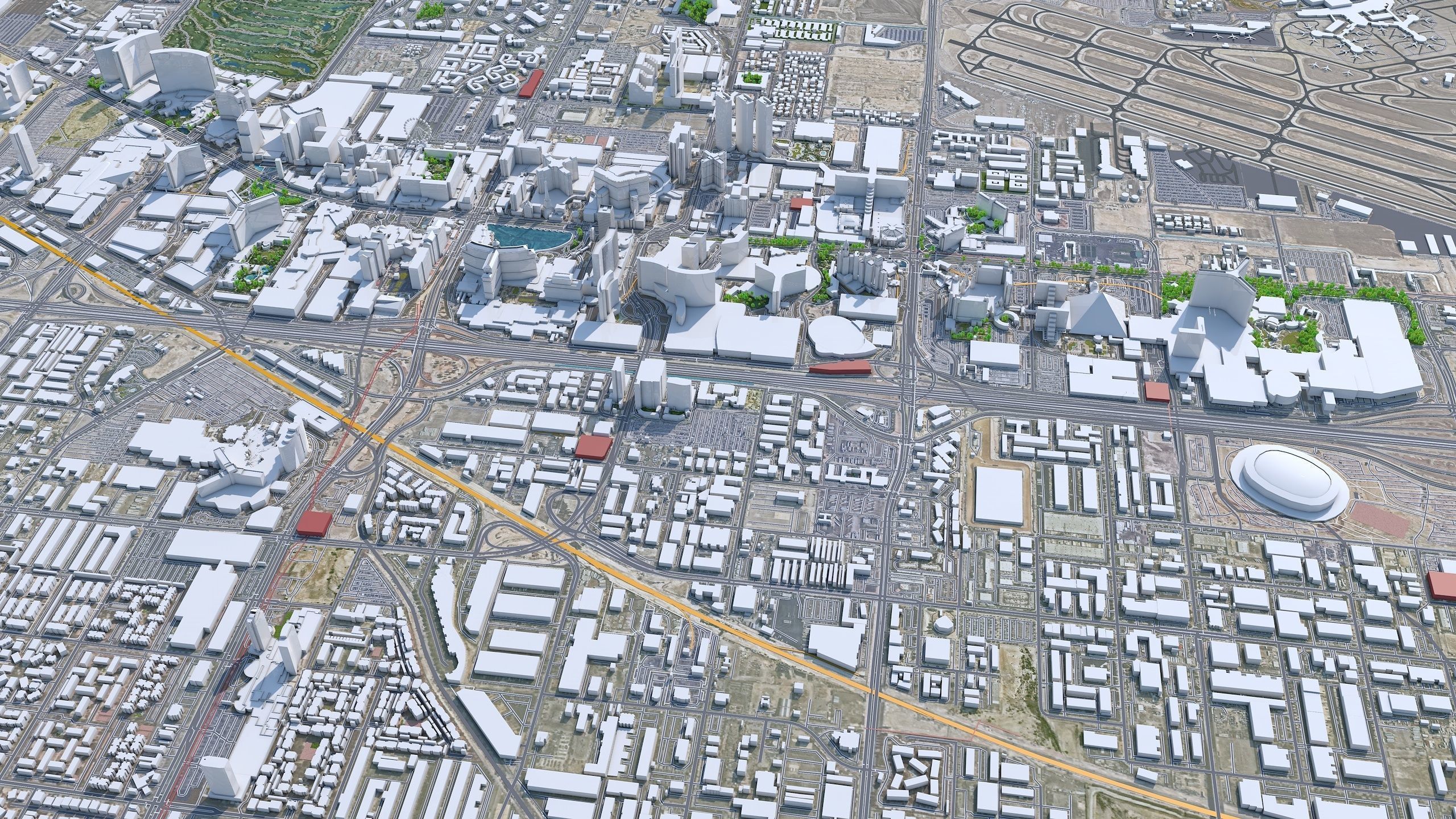 3D model Las Vegas in Nevada USA VR / AR / low-poly | CGTrader