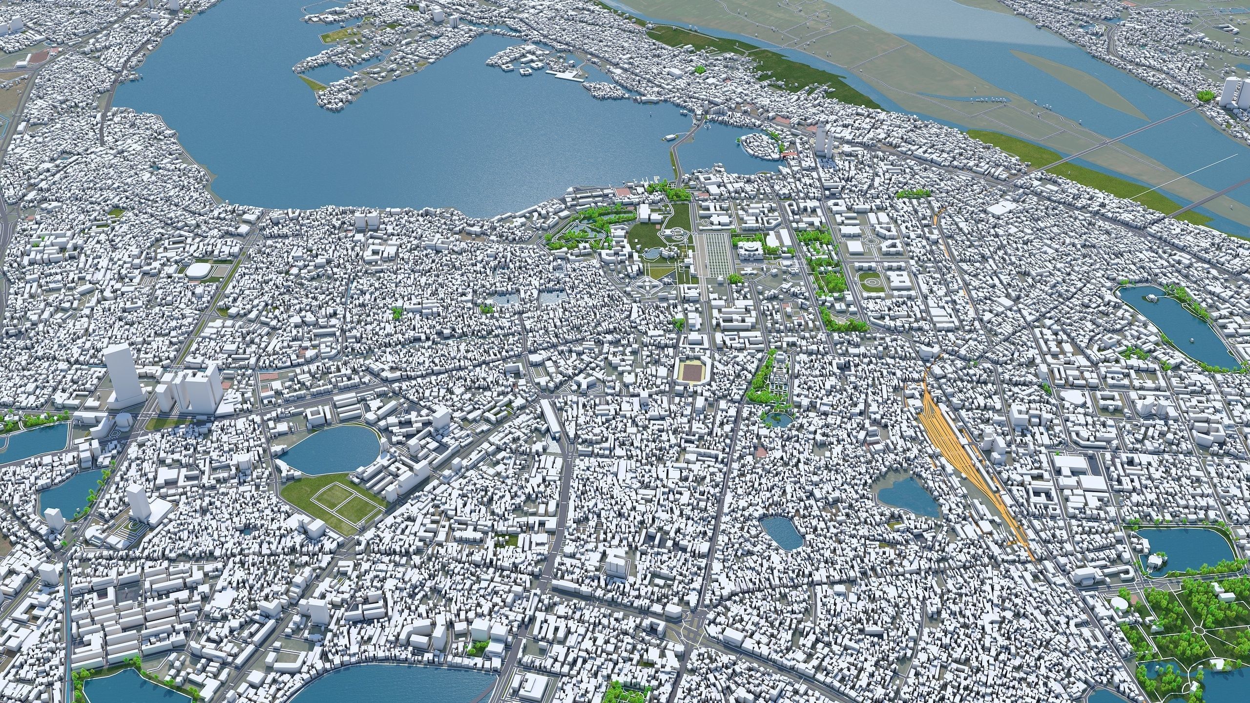 3D model Hanoi City Vietnam VR / AR / low-poly | CGTrader