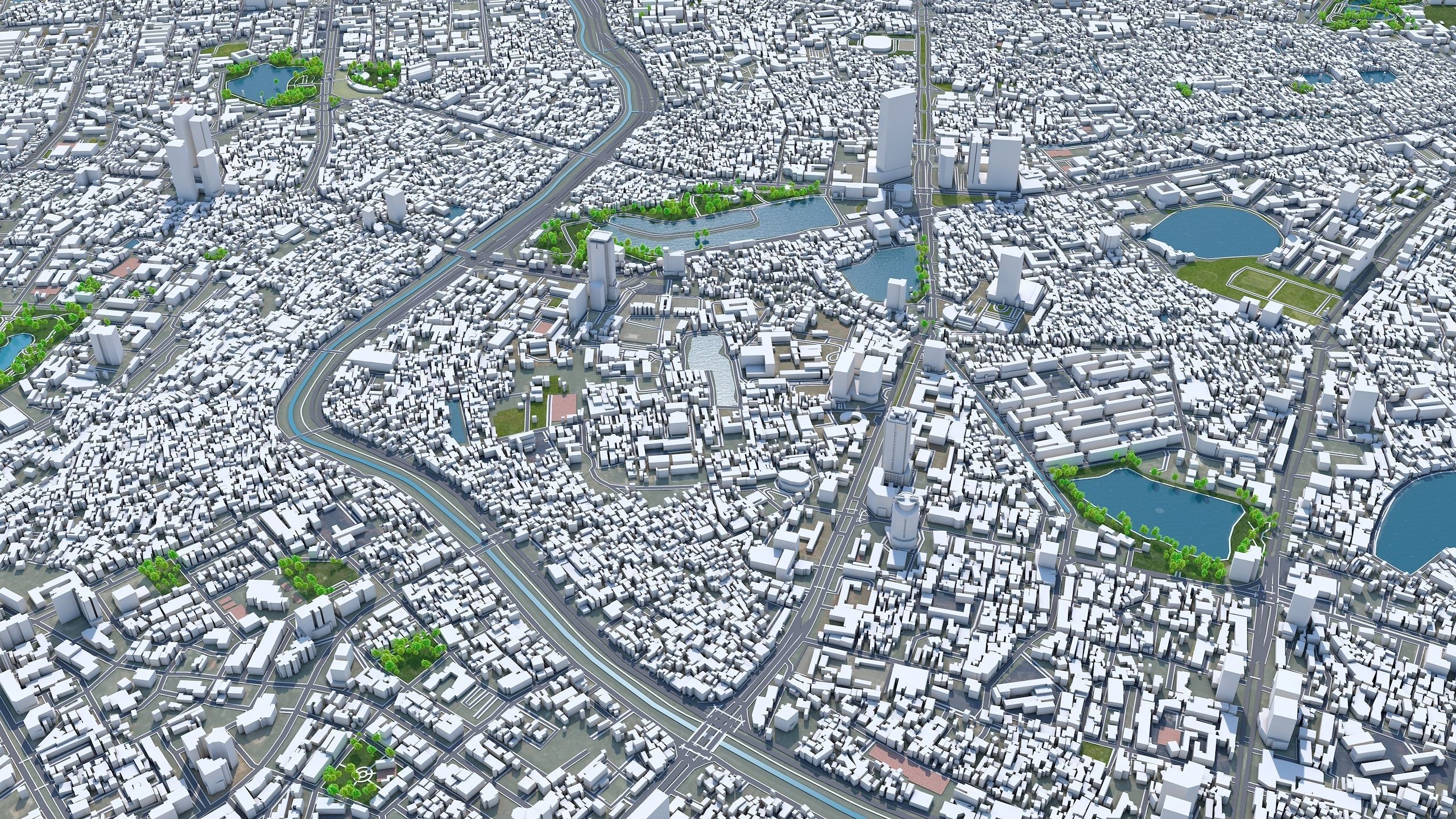 3D model Hanoi City Vietnam VR / AR / low-poly | CGTrader