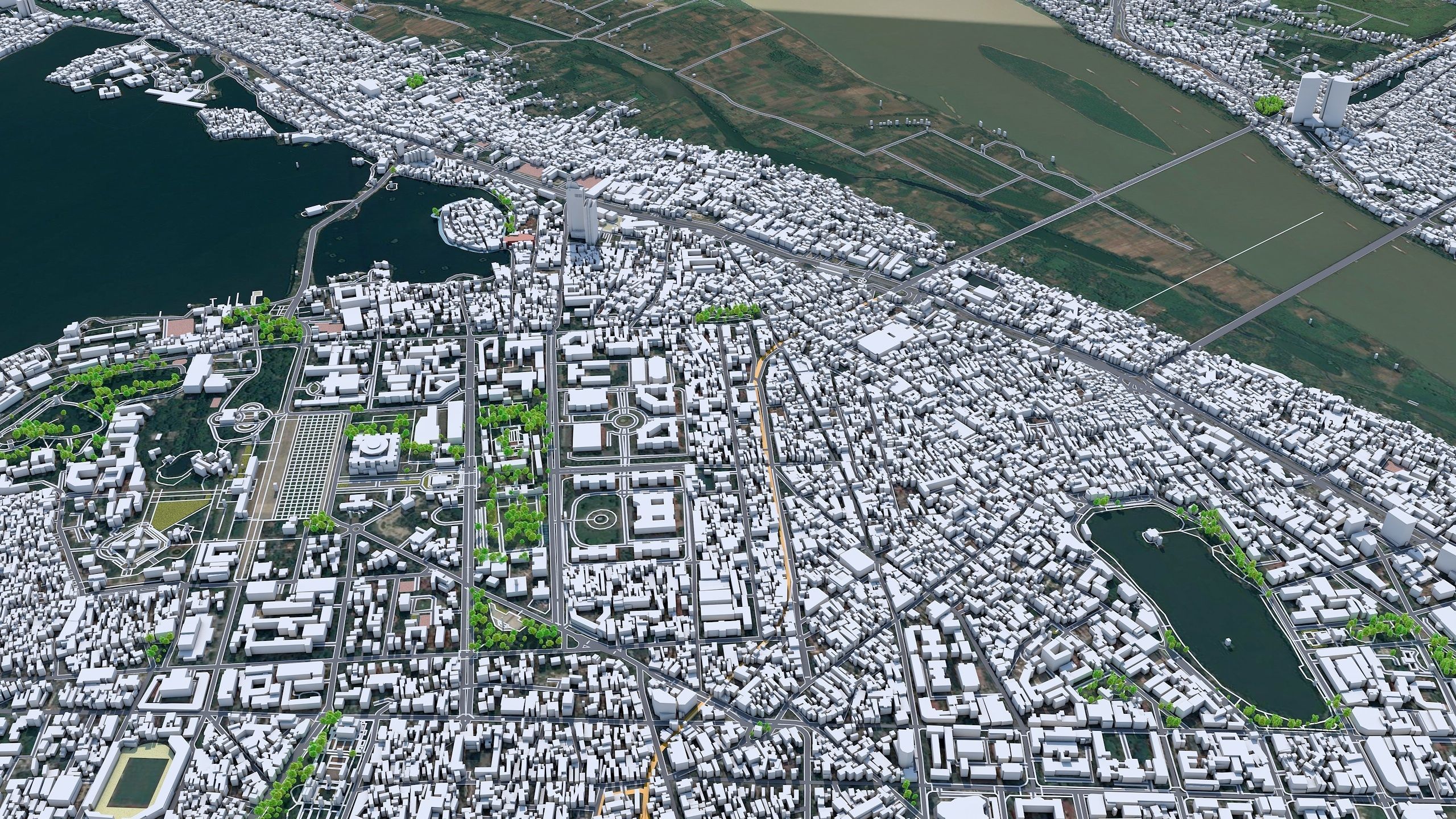 3D model Hanoi City Vietnam VR / AR / low-poly | CGTrader