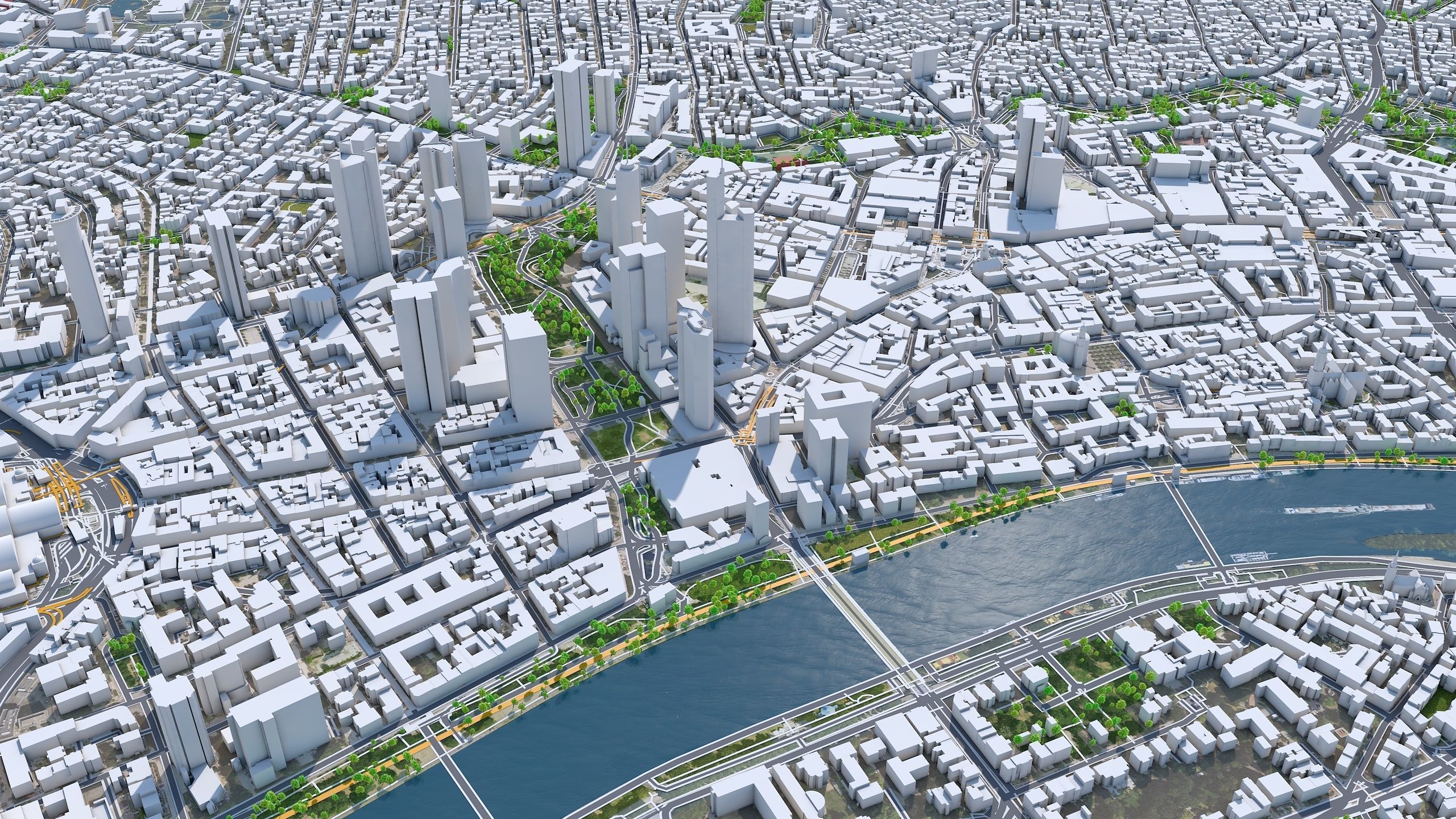 3D model Frankfurt City Germany VR / AR / low-poly | CGTrader