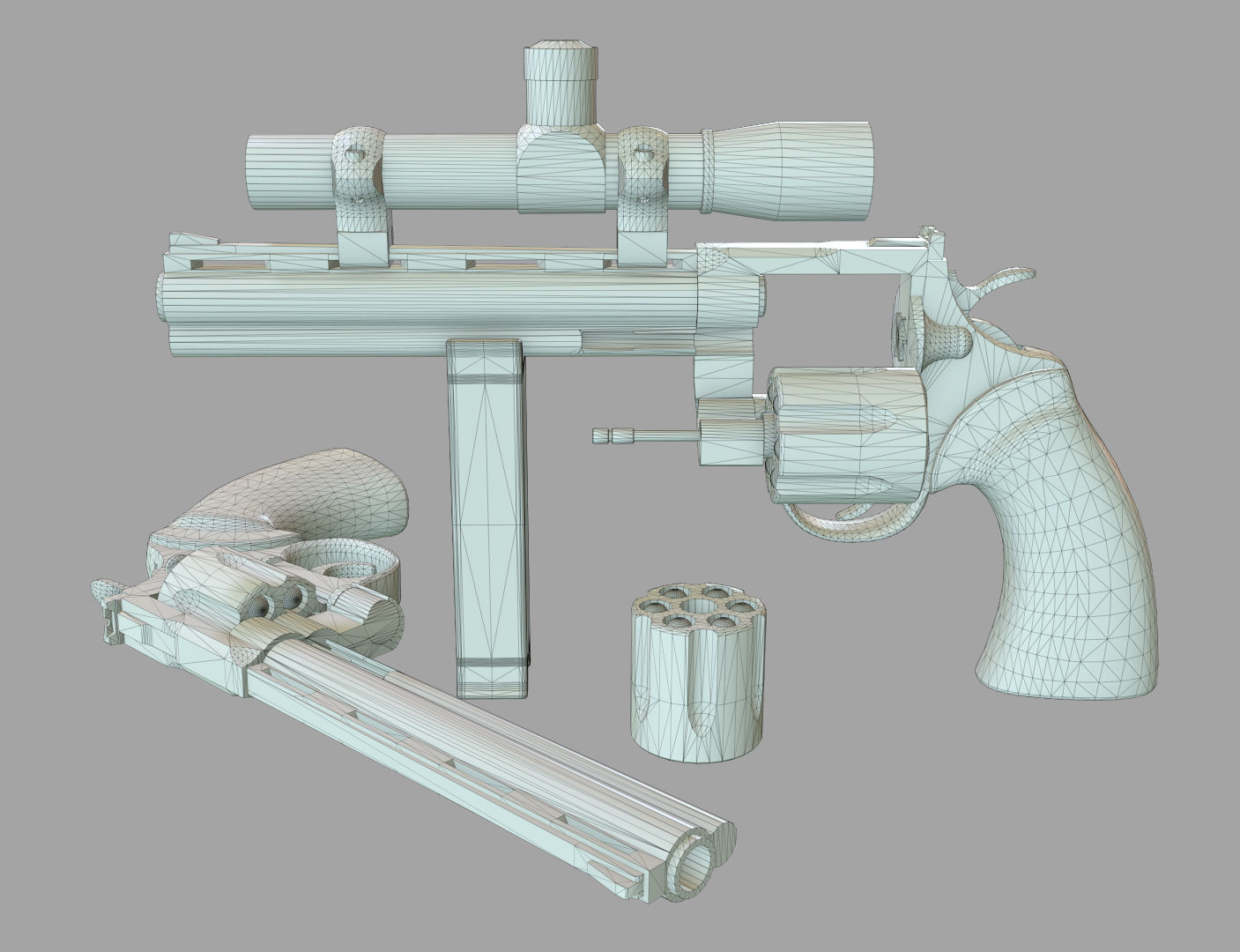 3D model Colt Python VR / AR / low-poly | CGTrader