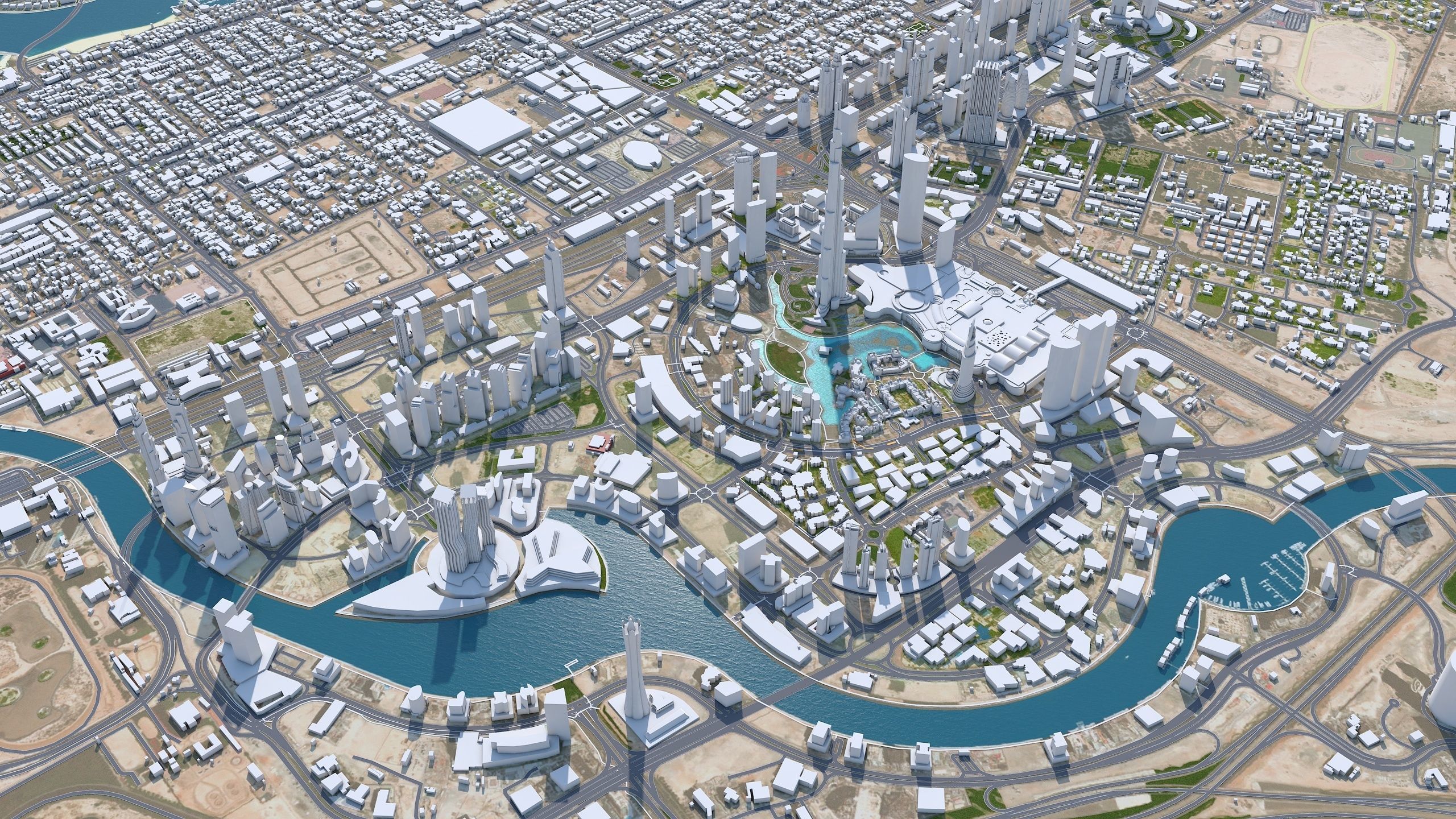 3D model Dubai United Arab Emirates VR / AR / low-poly | CGTrader