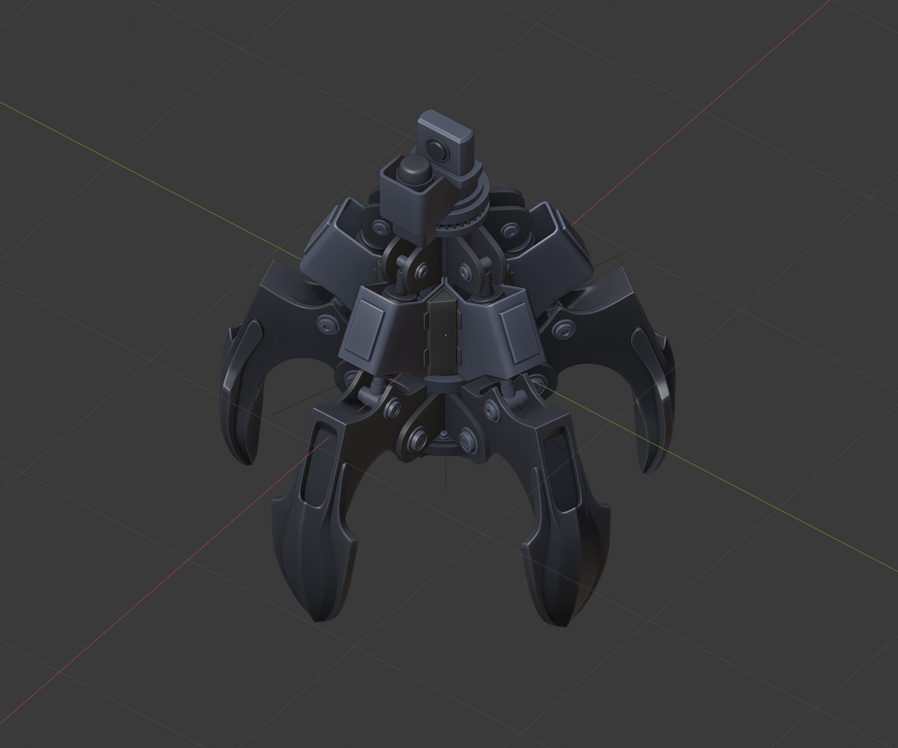 Modern Giant Grapple Mechanical grab 3D model | CGTrader