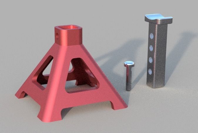 Jack stand 3D model 3D printable | CGTrader