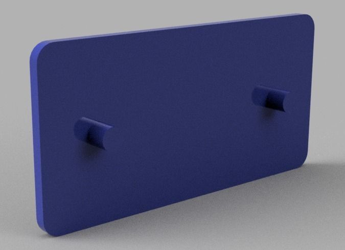 Custom Number plate 3D model 3D printable | CGTrader