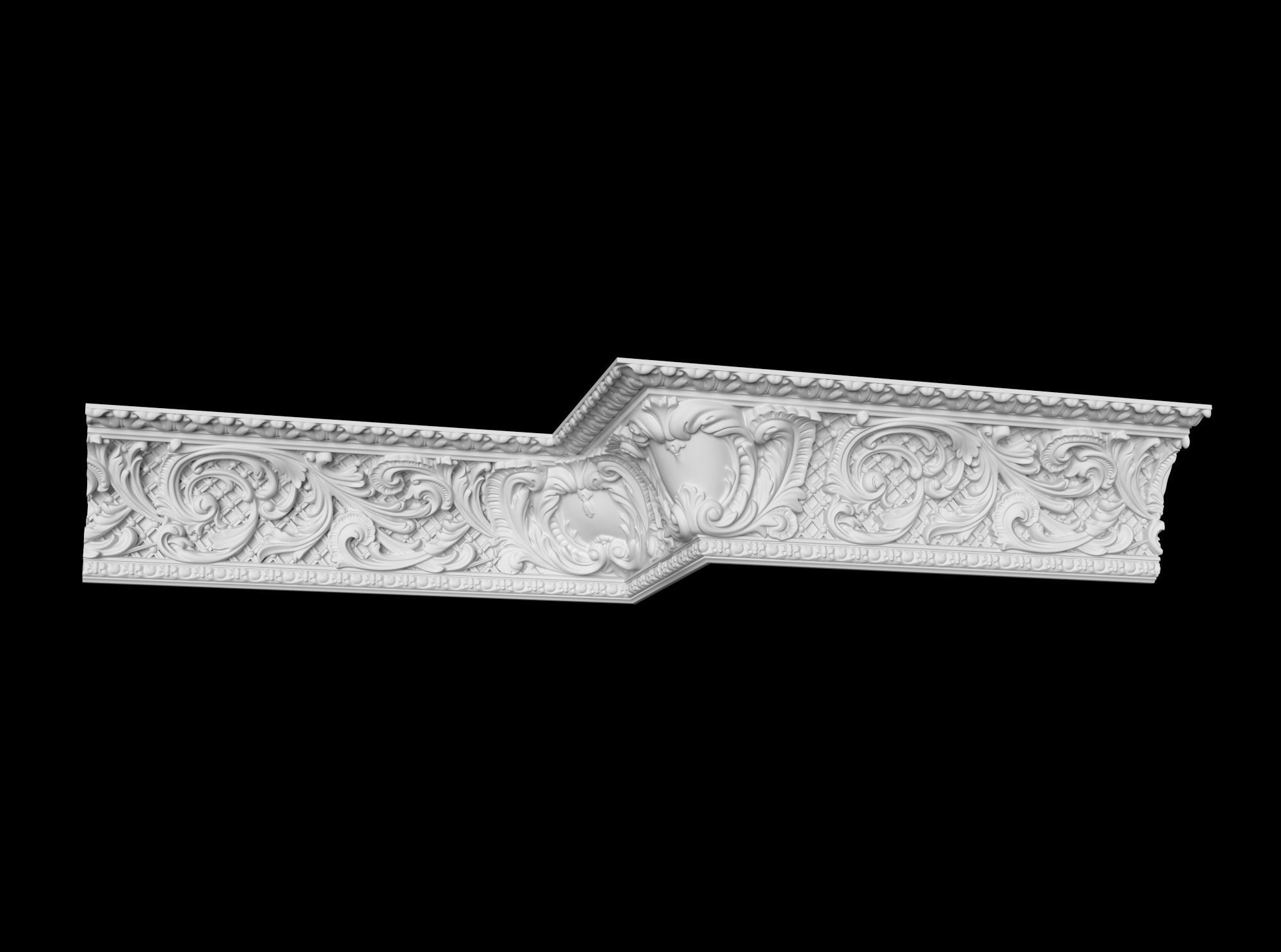 cornices of the ceiling 1 free 3D model 3D printable | CGTrader