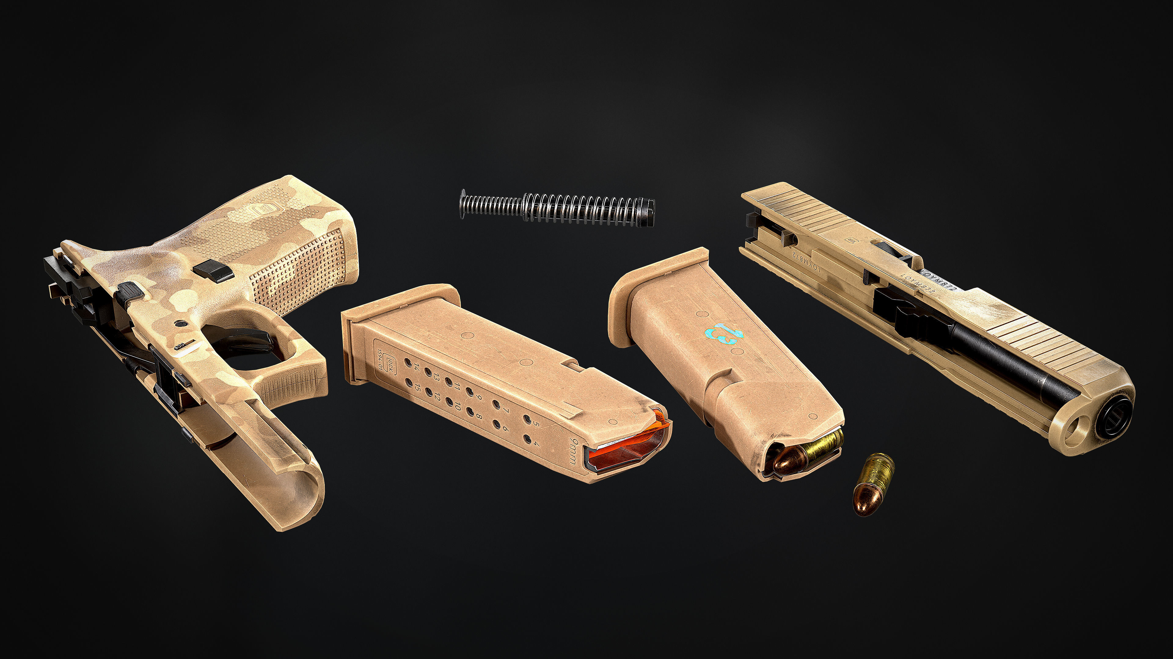 3D model Glock 19 Gen5 VR / AR / low-poly | CGTrader