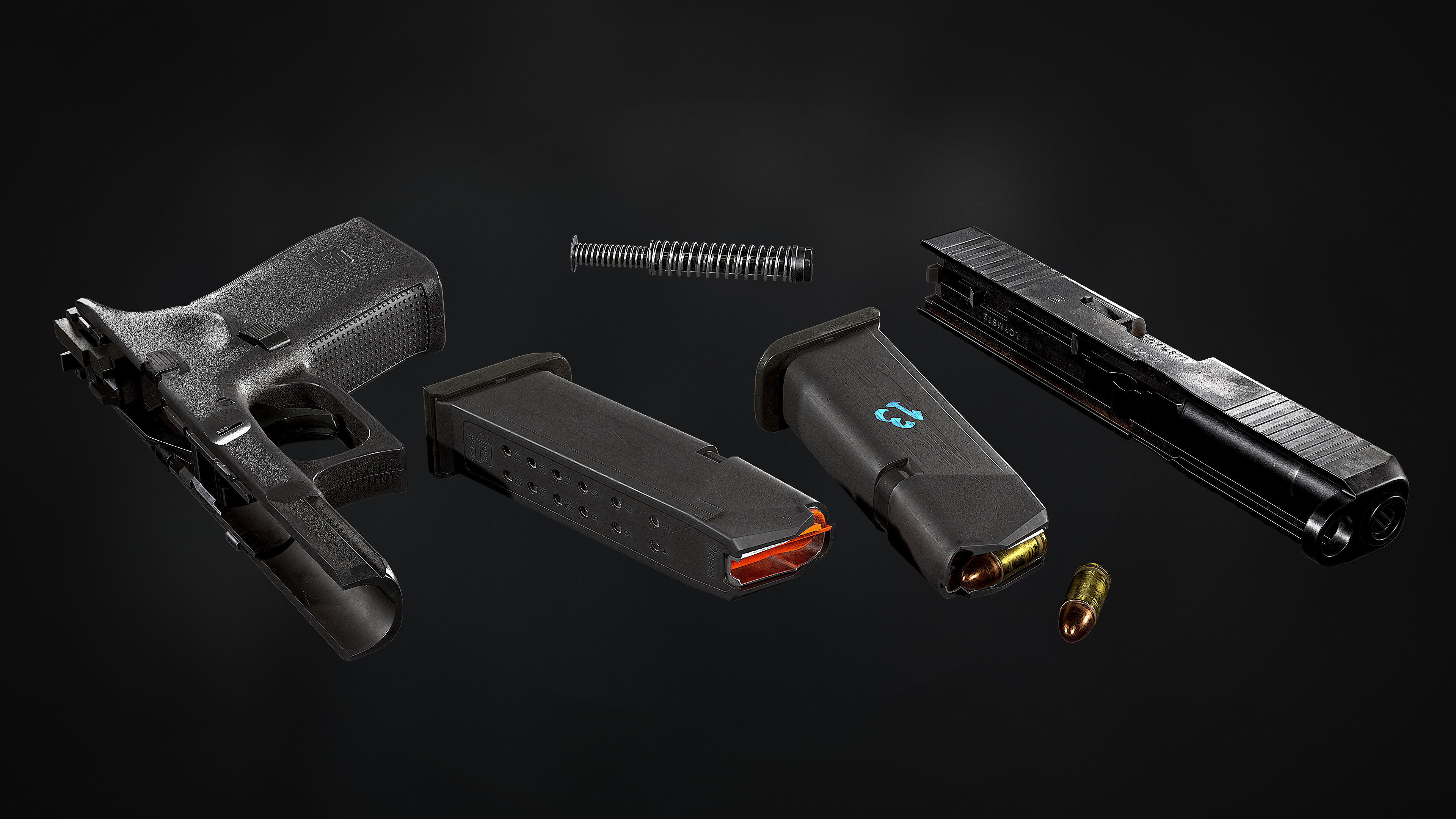 3D model Glock 19 Gen5 VR / AR / low-poly | CGTrader