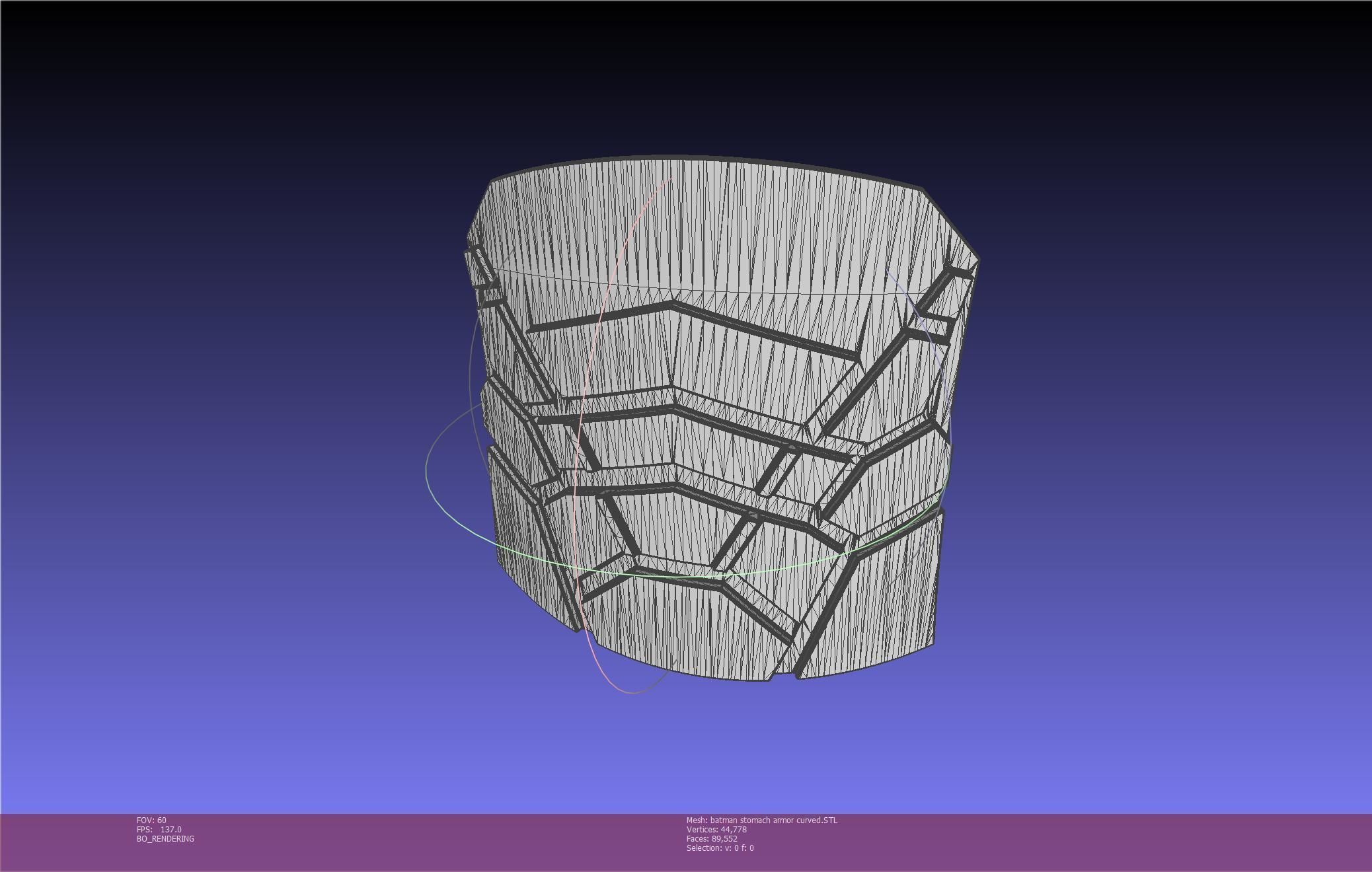 Batman Stomach Armor Printable Model 3D model 3D printable | CGTrader