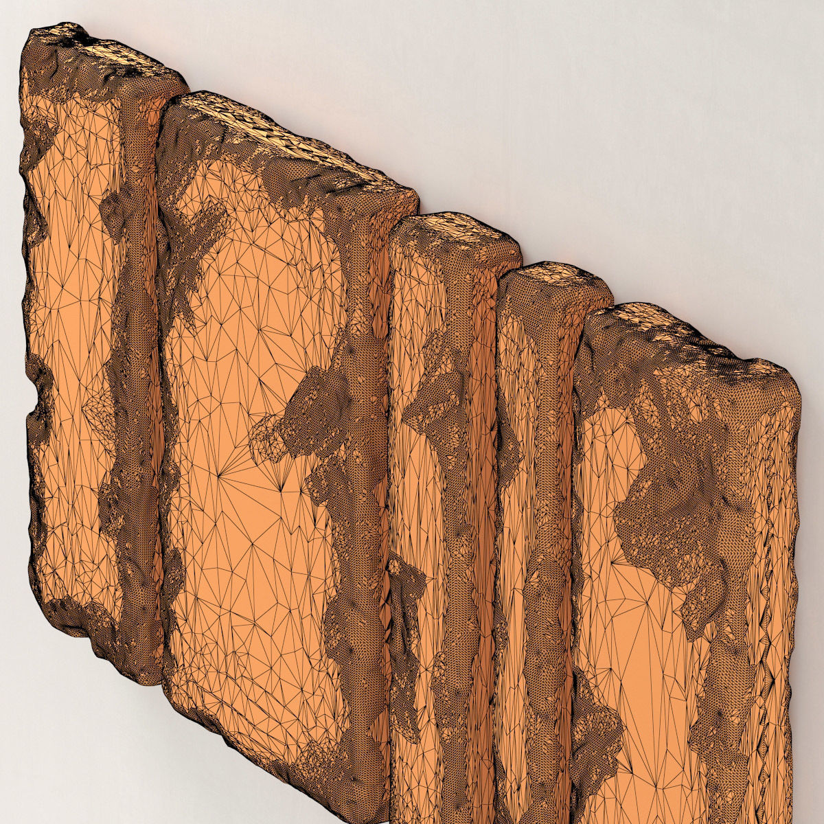 Slab stone wall n1 3D model | CGTrader