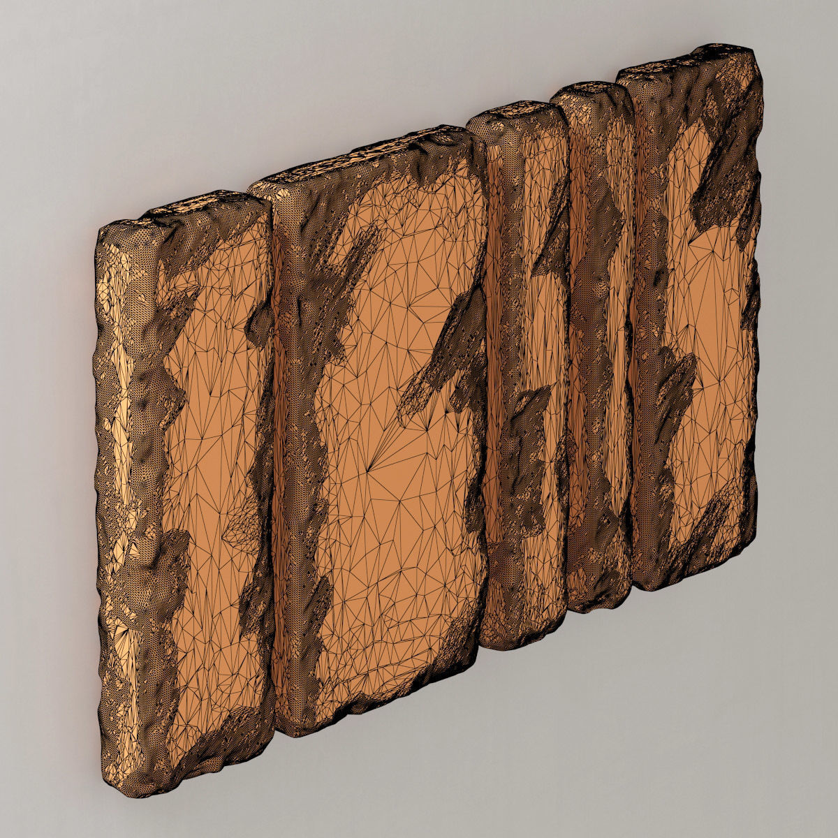 Slab stone wall n1 3D model | CGTrader