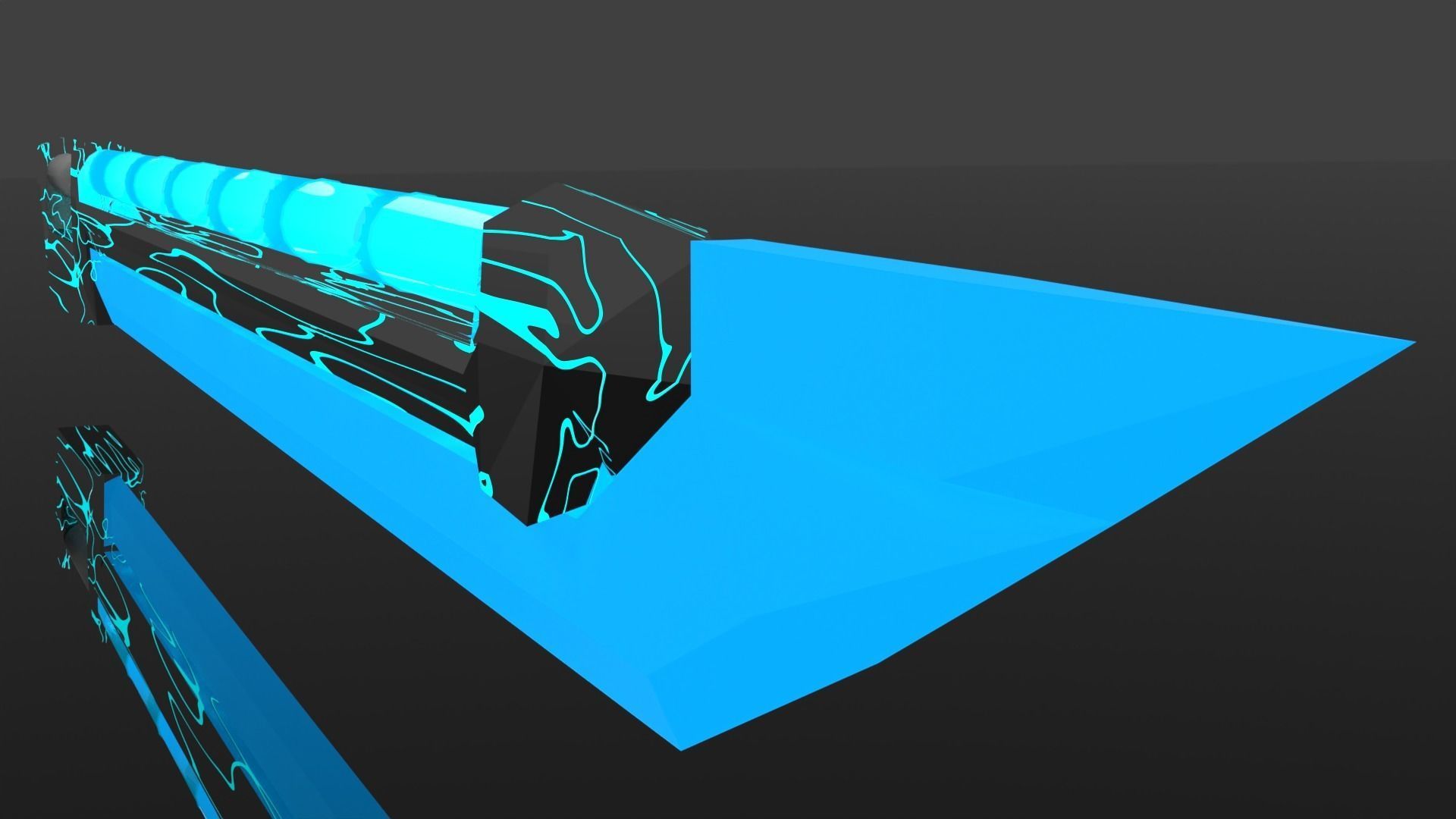 3D model Plasma blade-Low Poly-PBR VR / AR / low-poly | CGTrader