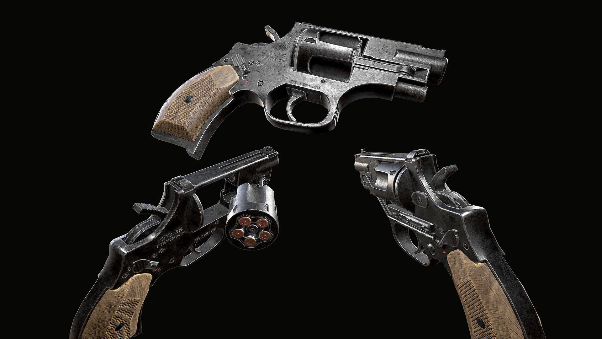 3D model OTs-38 Stechkin VR / AR / low-poly | CGTrader