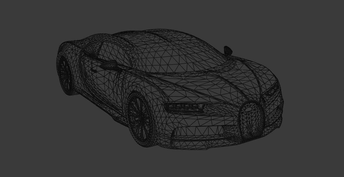 Bugatti Chiron free 3D model rigged | CGTrader