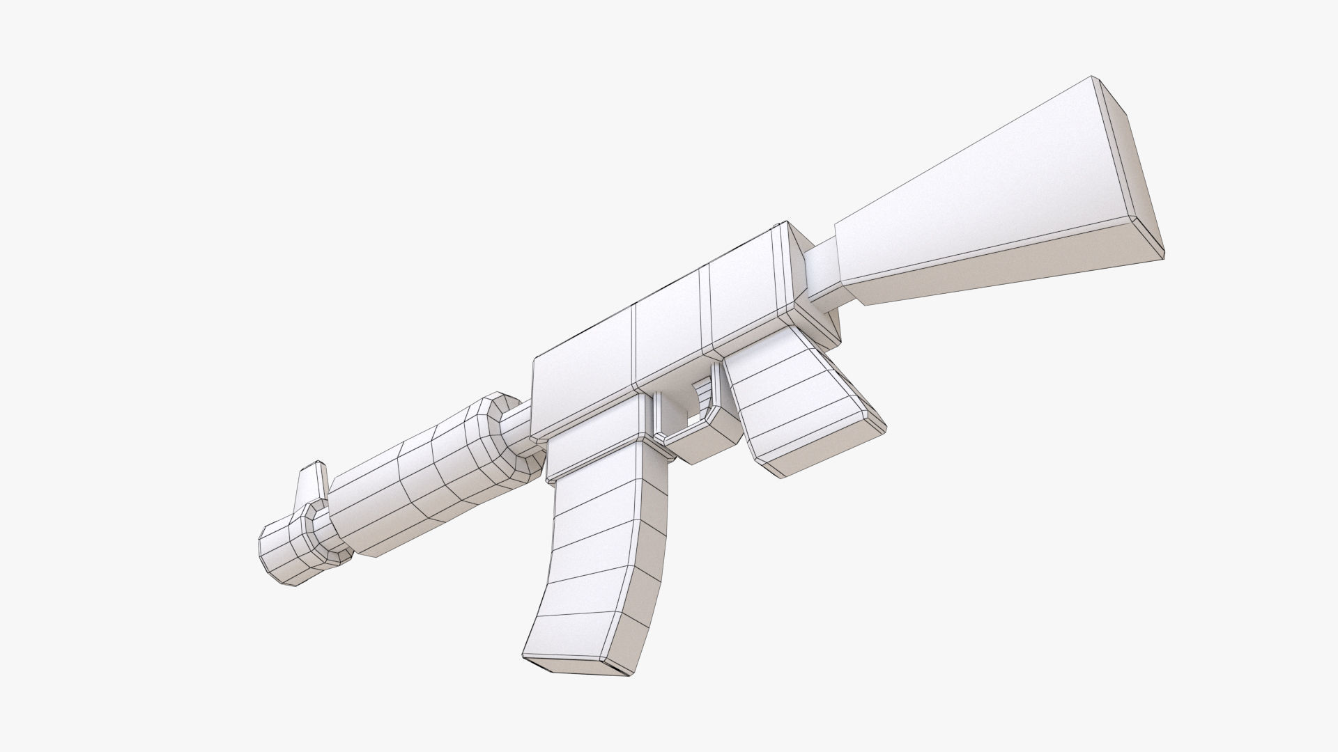 Stylized Machine Gun free VR / AR / low-poly 3D model | CGTrader