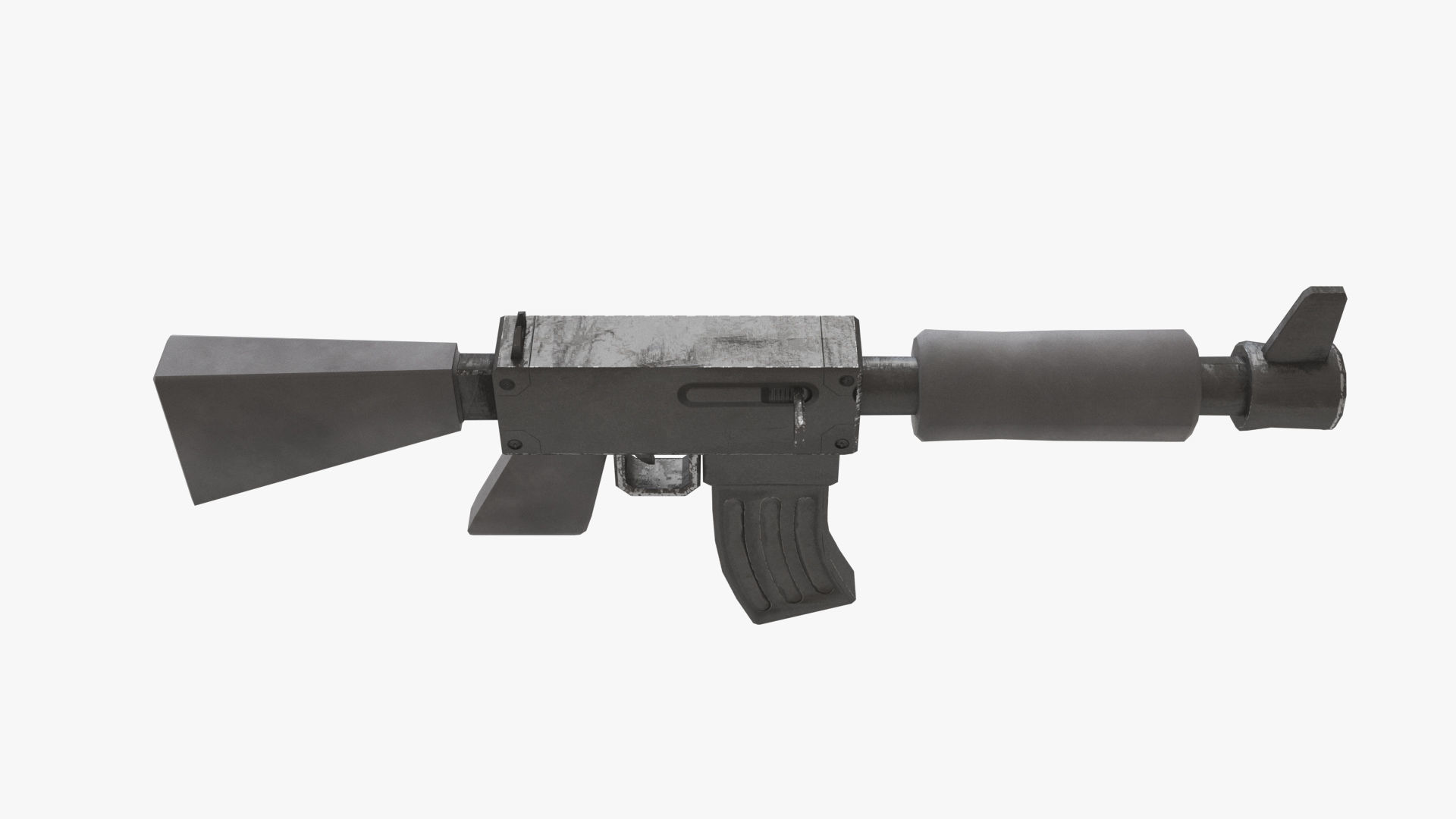 Stylized Machine Gun free VR / AR / low-poly 3D model | CGTrader