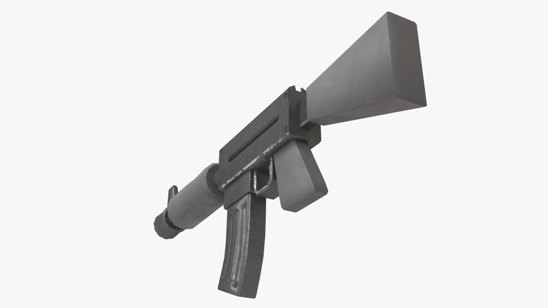 Stylized Machine Gun free VR / AR / low-poly 3D model | CGTrader