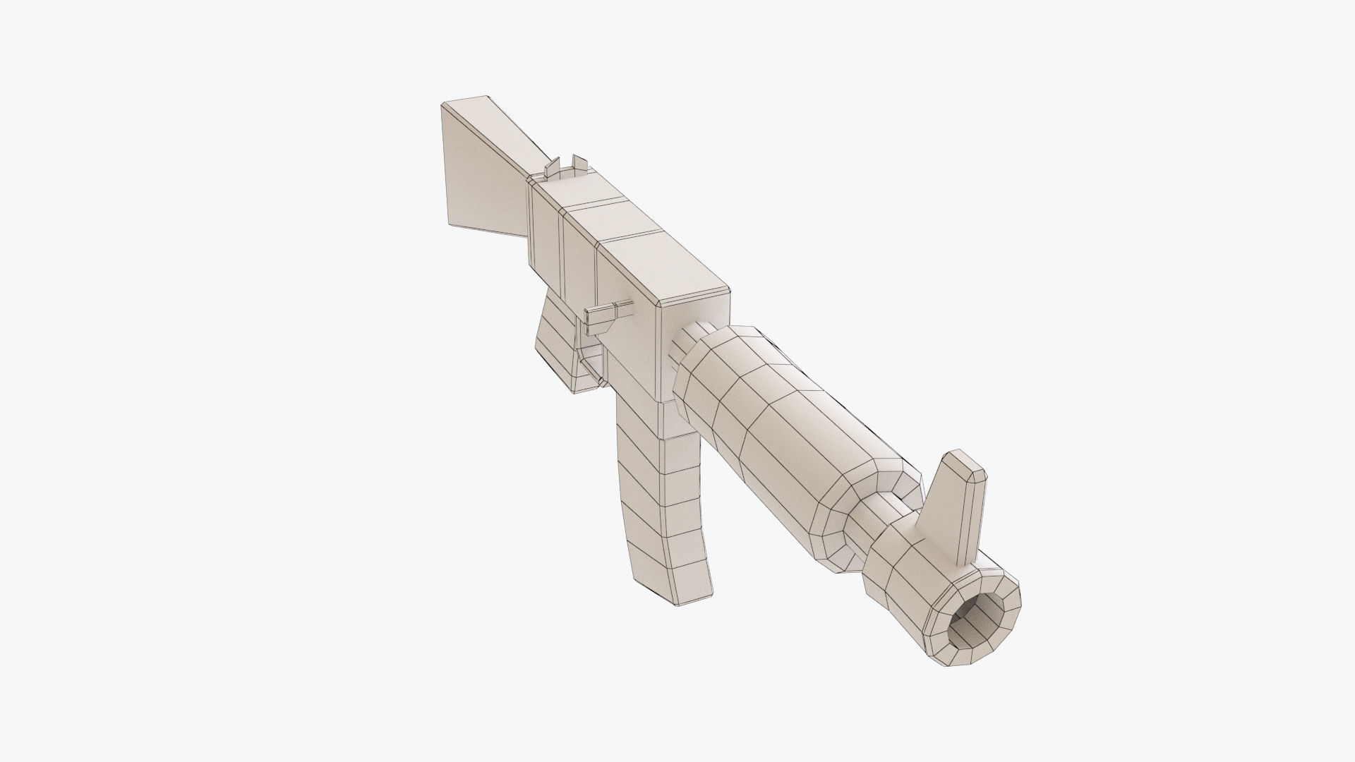 Stylized Machine Gun free VR / AR / low-poly 3D model | CGTrader