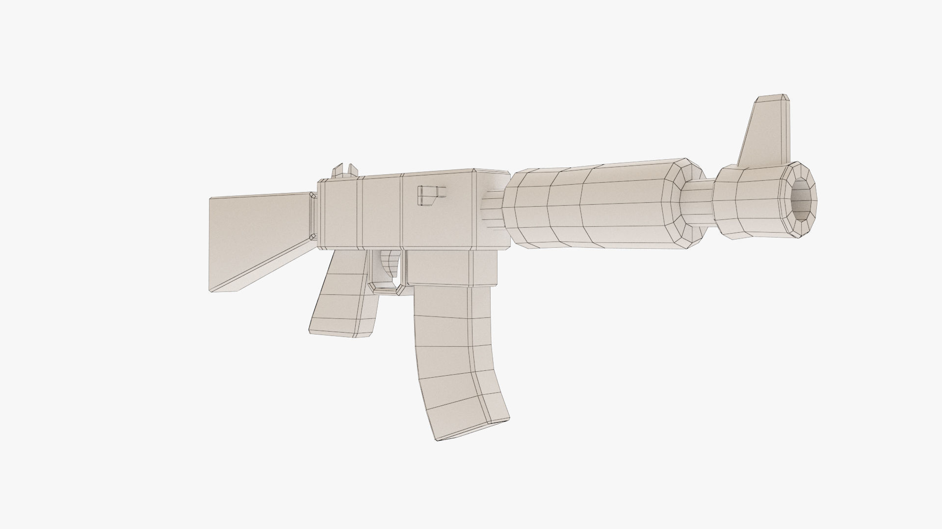 Stylized Machine Gun free VR / AR / low-poly 3D model | CGTrader