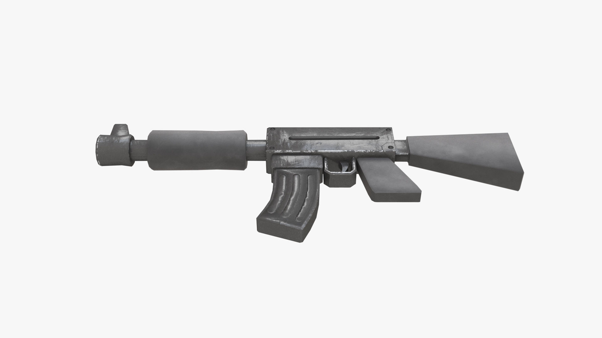 Stylized Machine Gun free VR / AR / low-poly 3D model | CGTrader