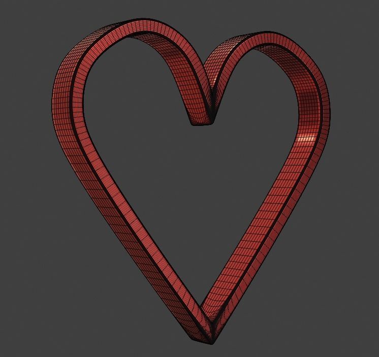 3D model Simple Cartoon Heart many Models Format VR / AR / low-poly ...