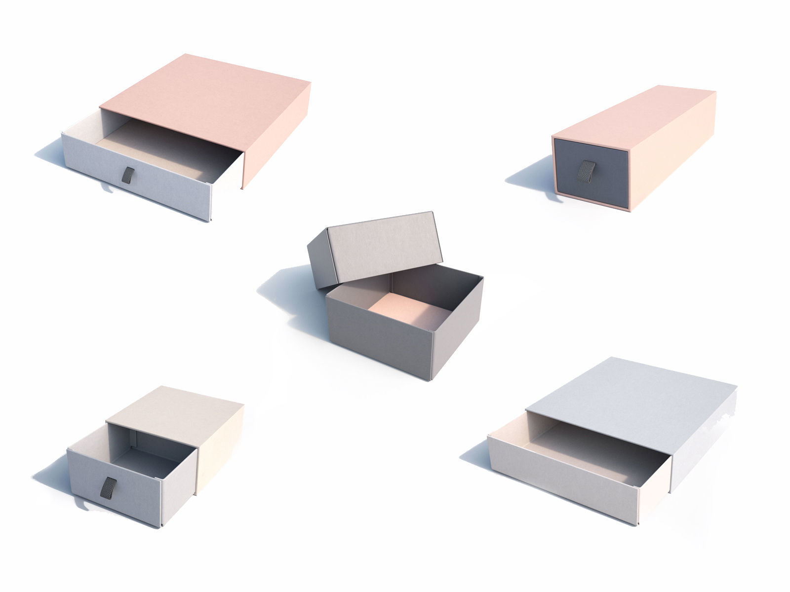 Boxes Collection open box | CGTrader