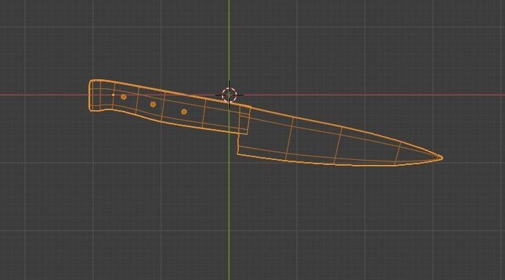 Realistic Kitchen Knife free 3D model | CGTrader