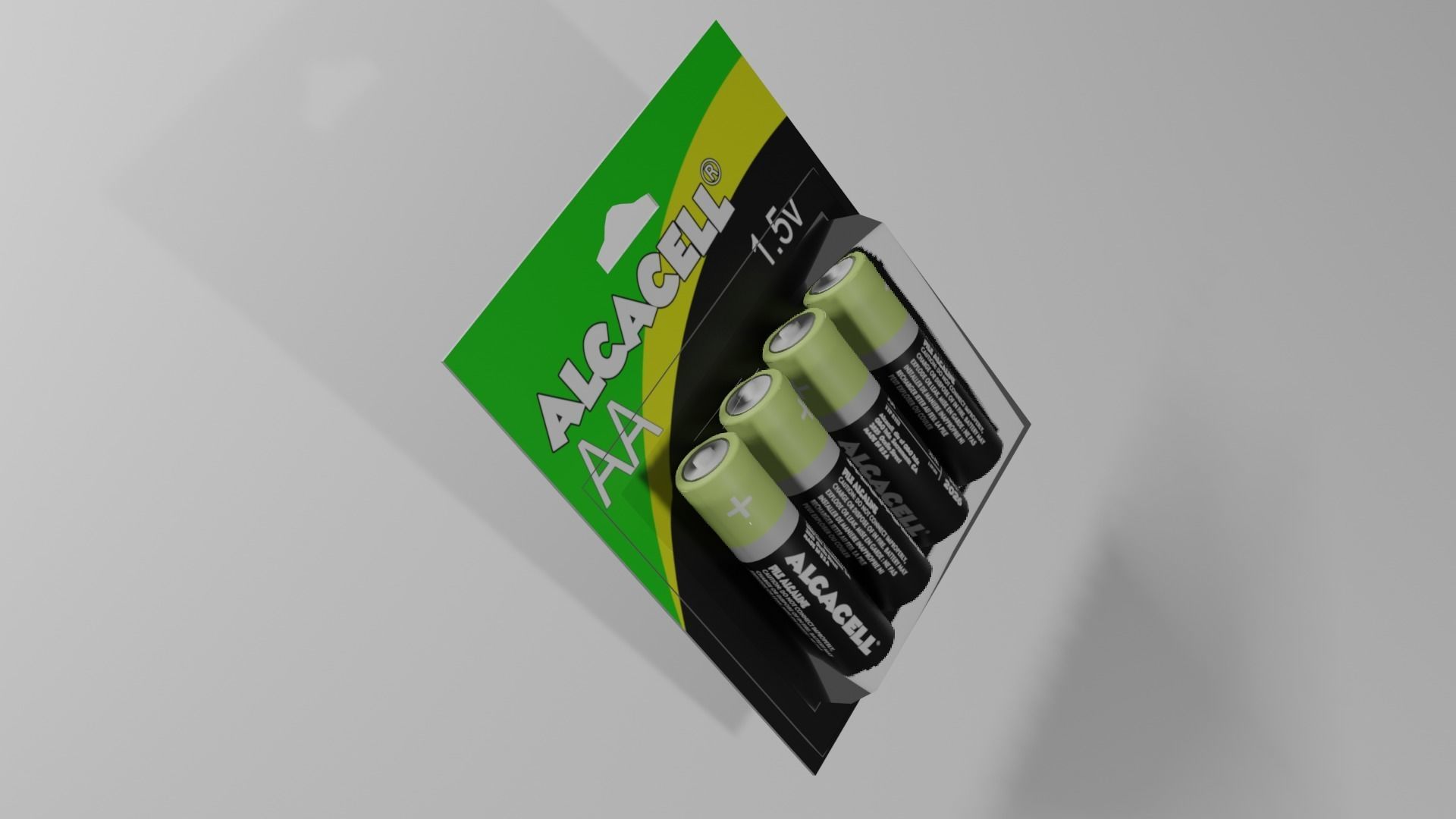 AA Battery with generic logo 3D model | CGTrader