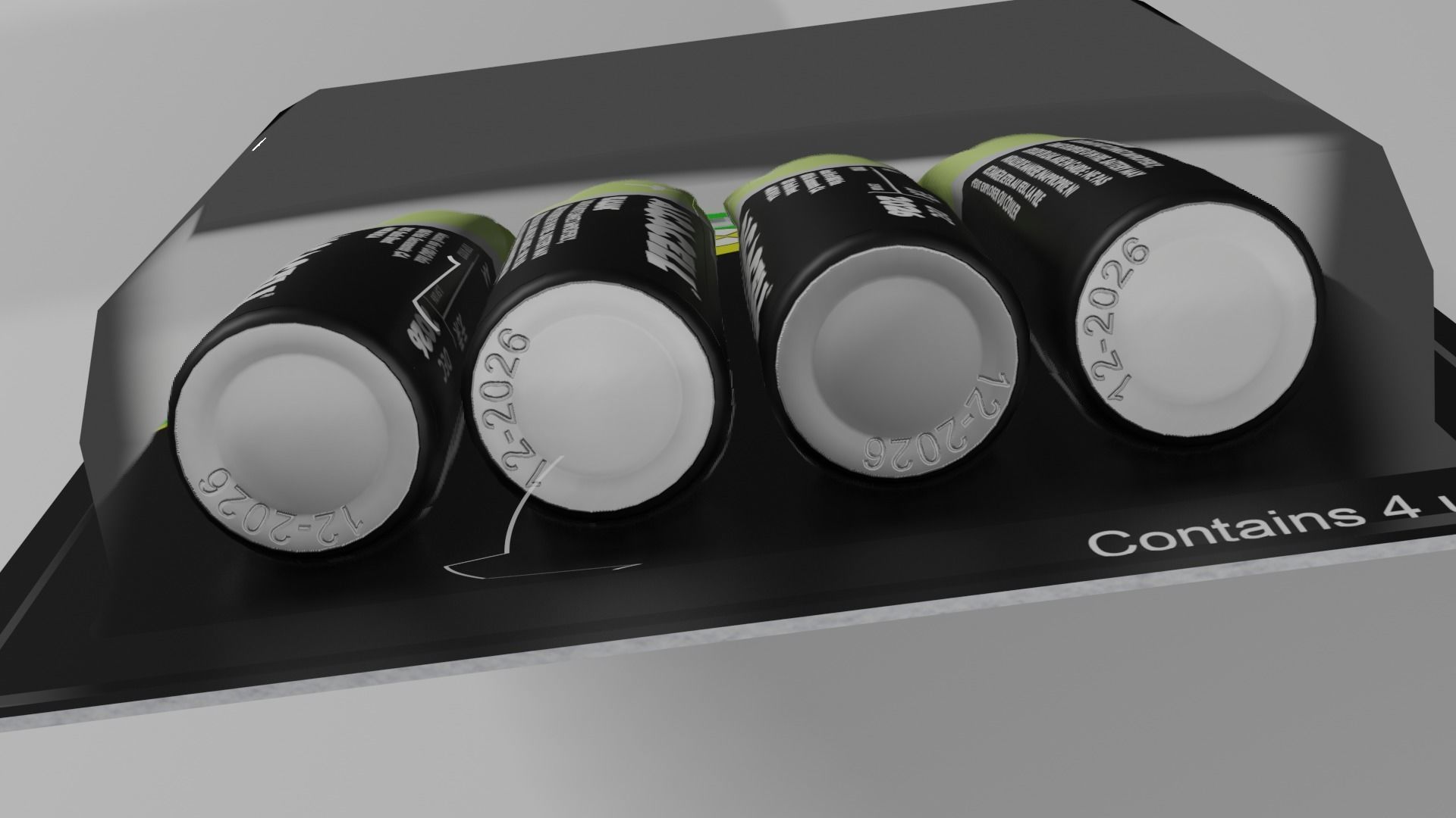 AA Battery with generic logo 3D model | CGTrader