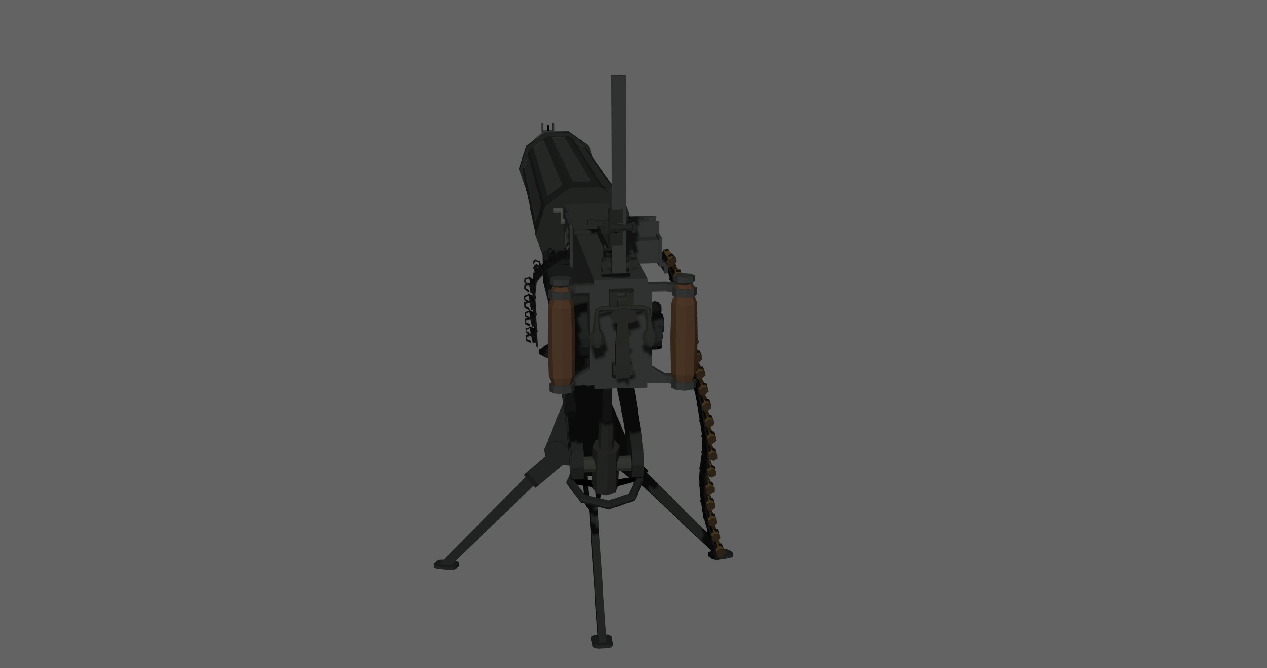 3D model Vickers Machine Gun 3D LowPoly VR / AR / low-poly | CGTrader