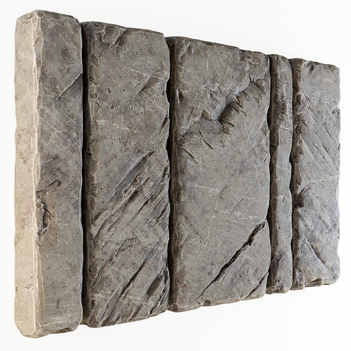 Slab stone wall n2 3D model | CGTrader